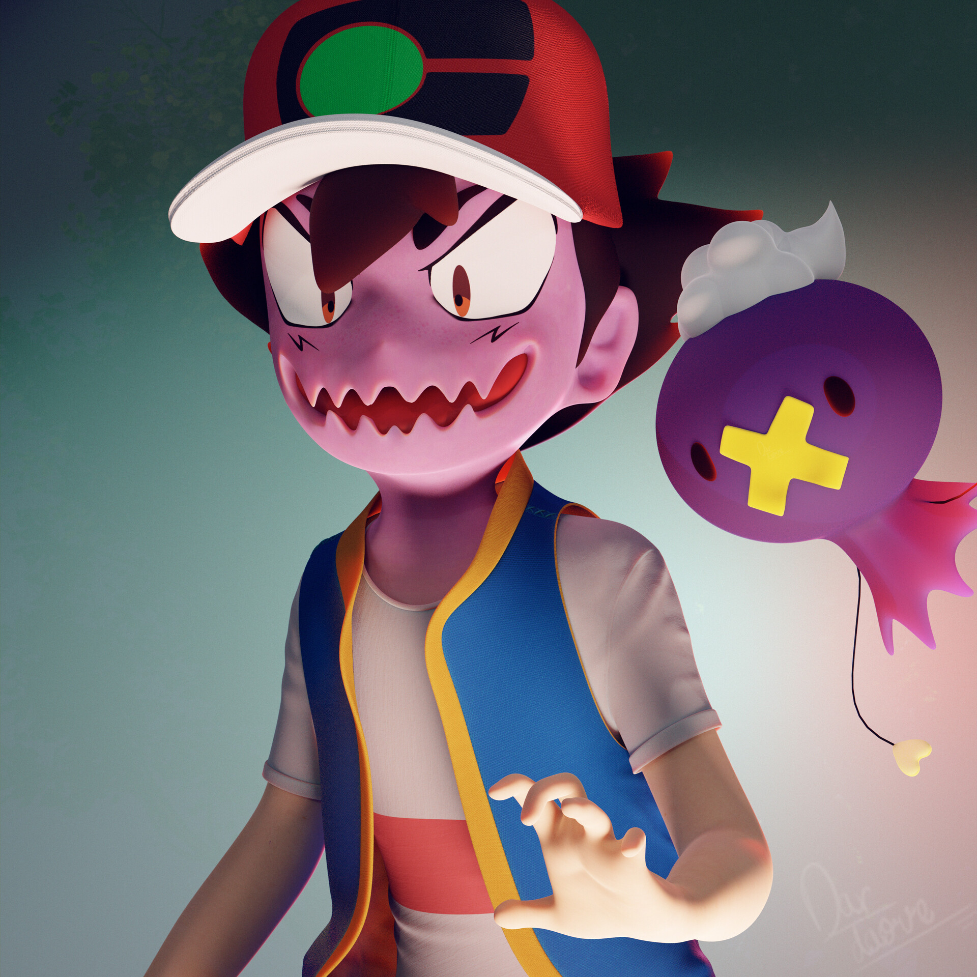 ArtStation - Ash Ketchum spooky time