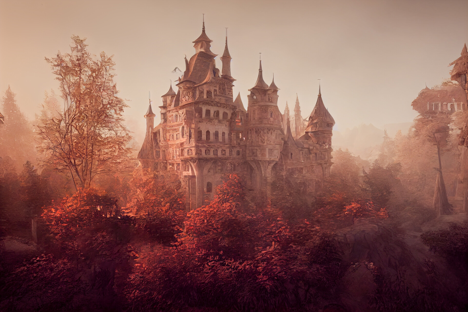 ArtStation - Red forest