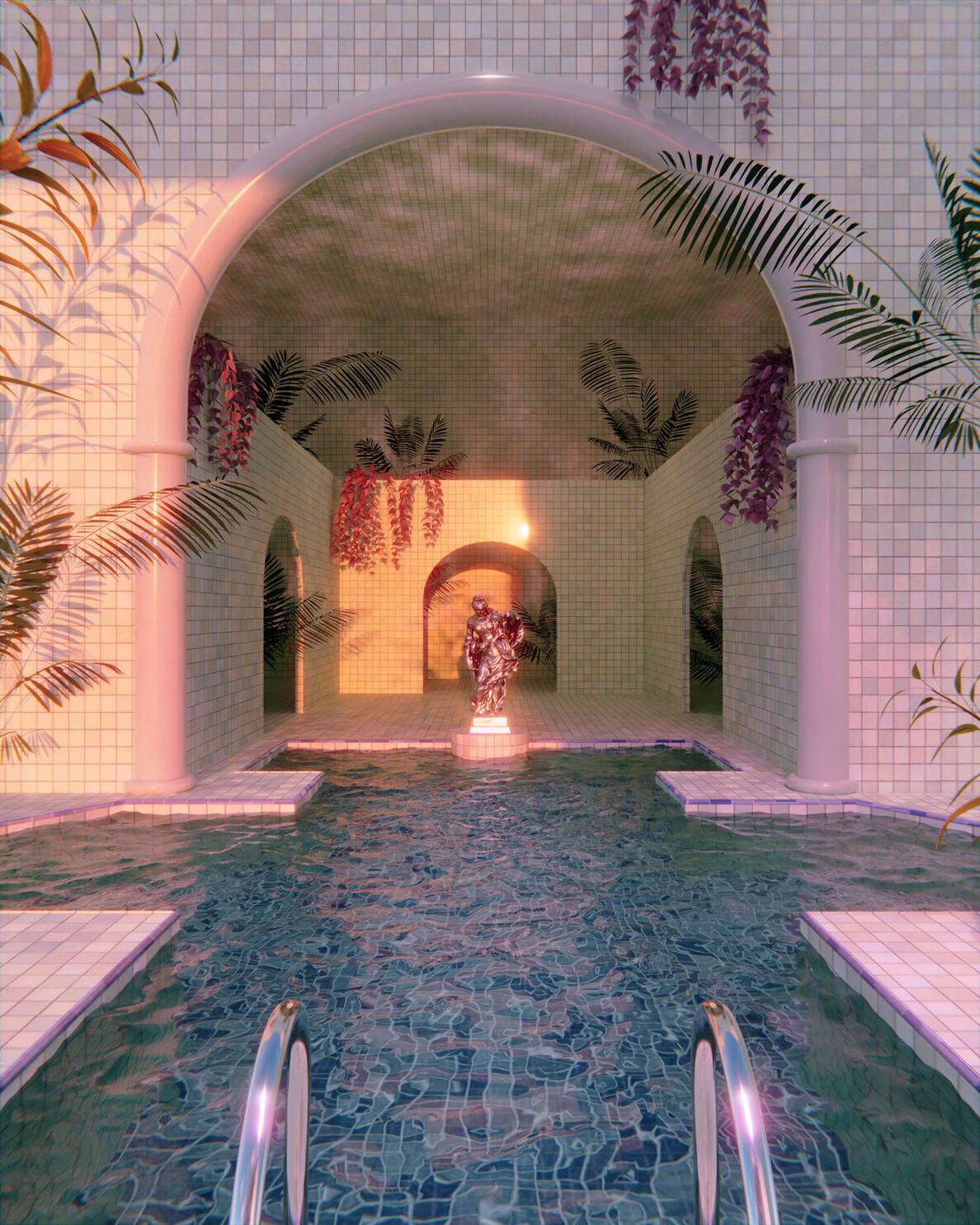 ArtStation - Aesthetic pool 3D design