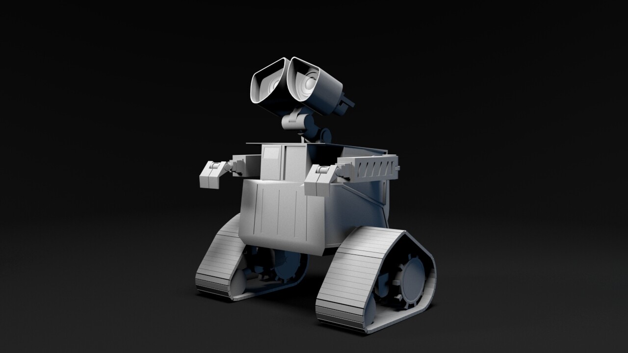 ArtStation - wall E Robot 3d modeling #maya