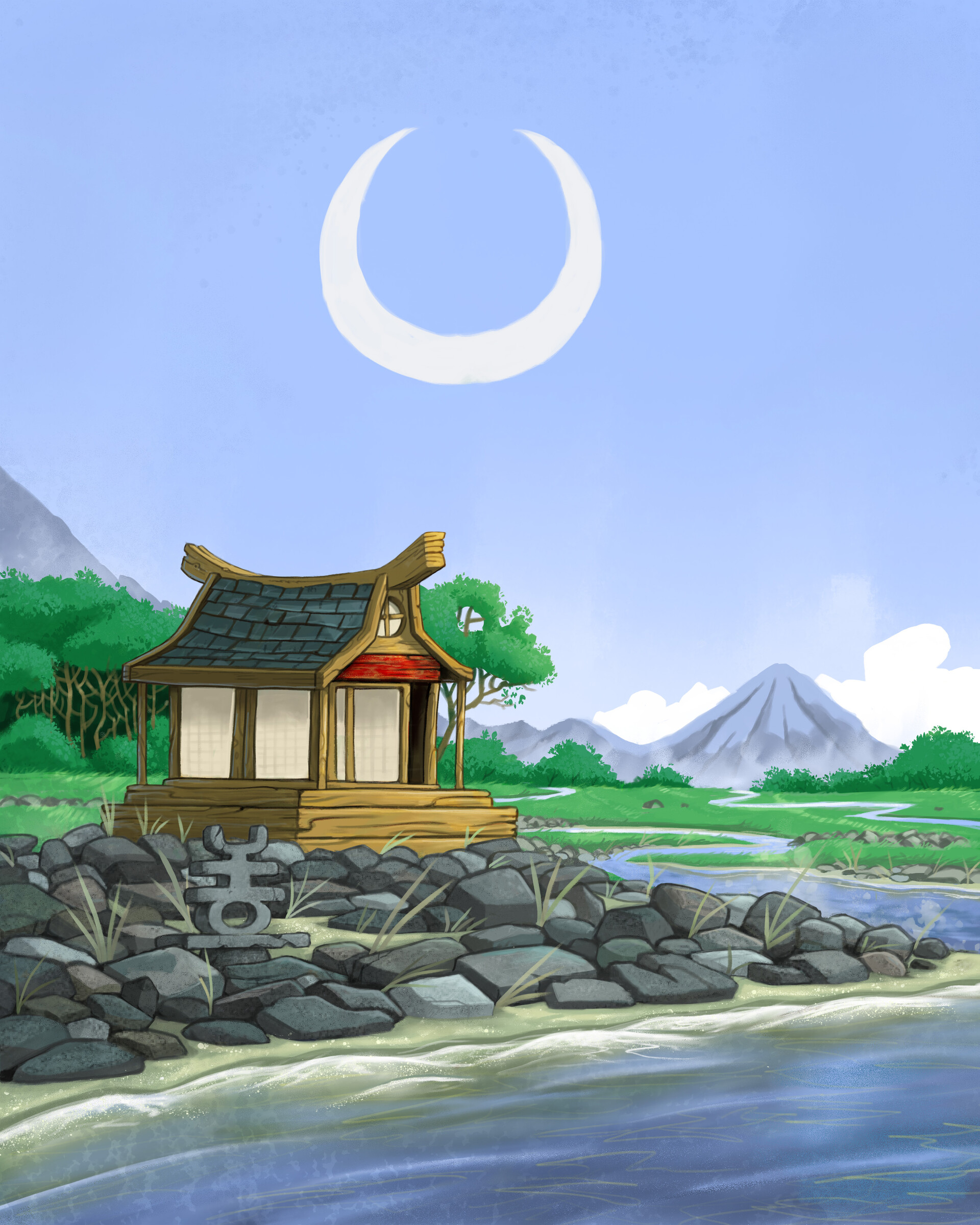 ArtStation - River Hut