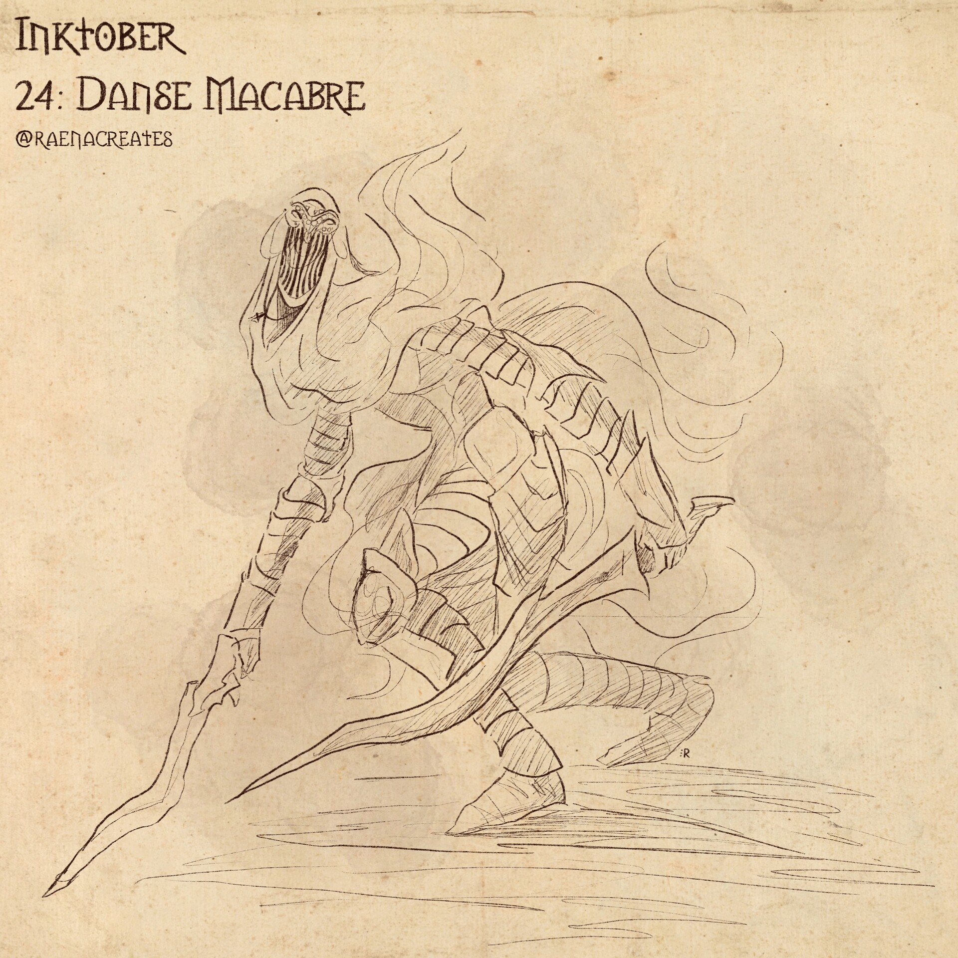 ArtStation - Inktober 24 - Danse Macabre