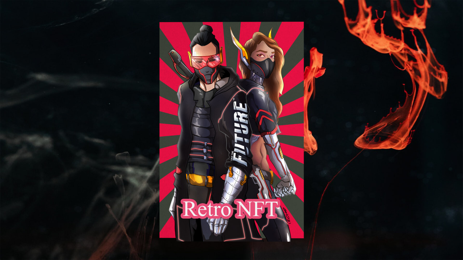 ArtStation - Retro NFT card Template