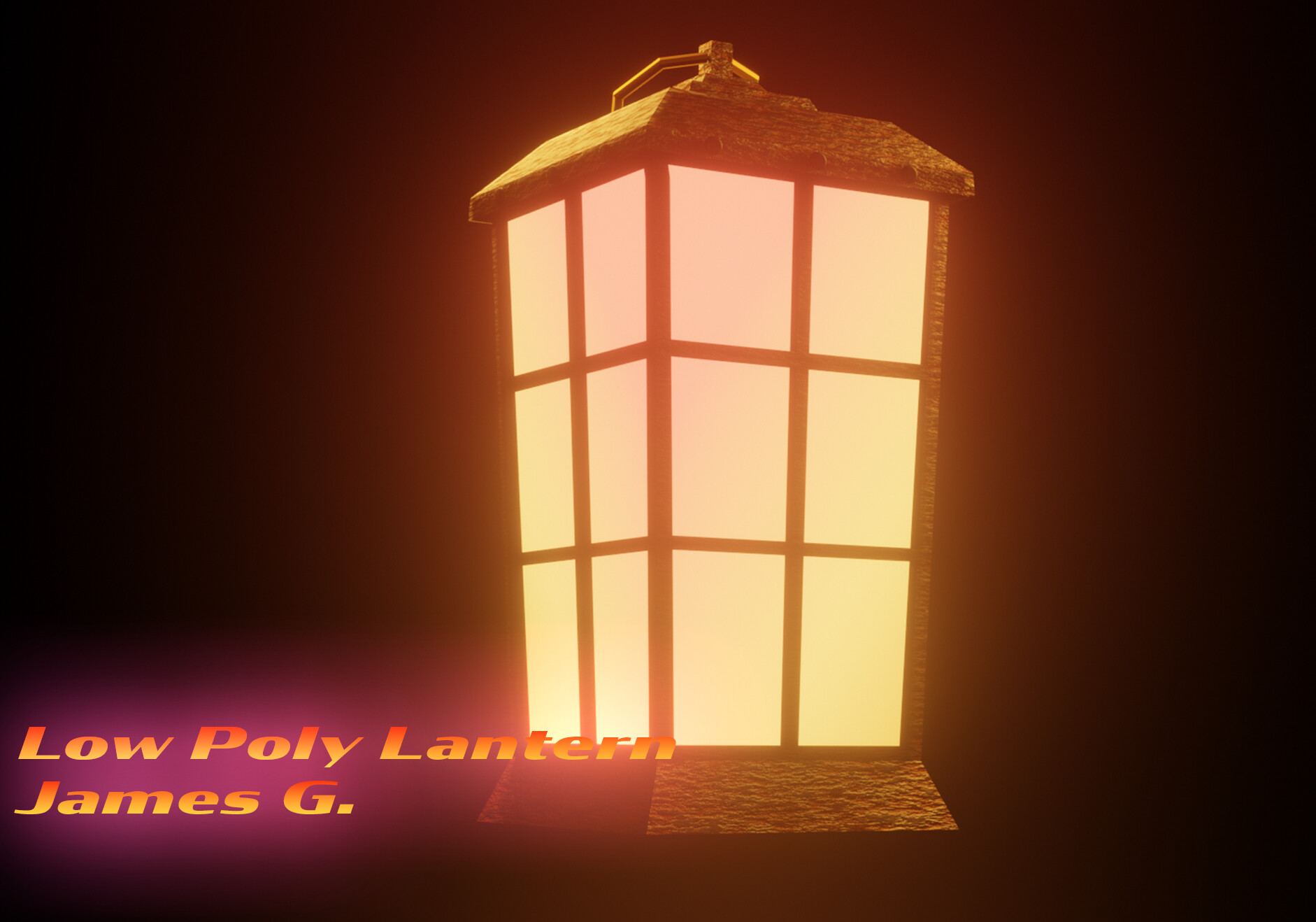 ArtStation - Low Poly Lantern