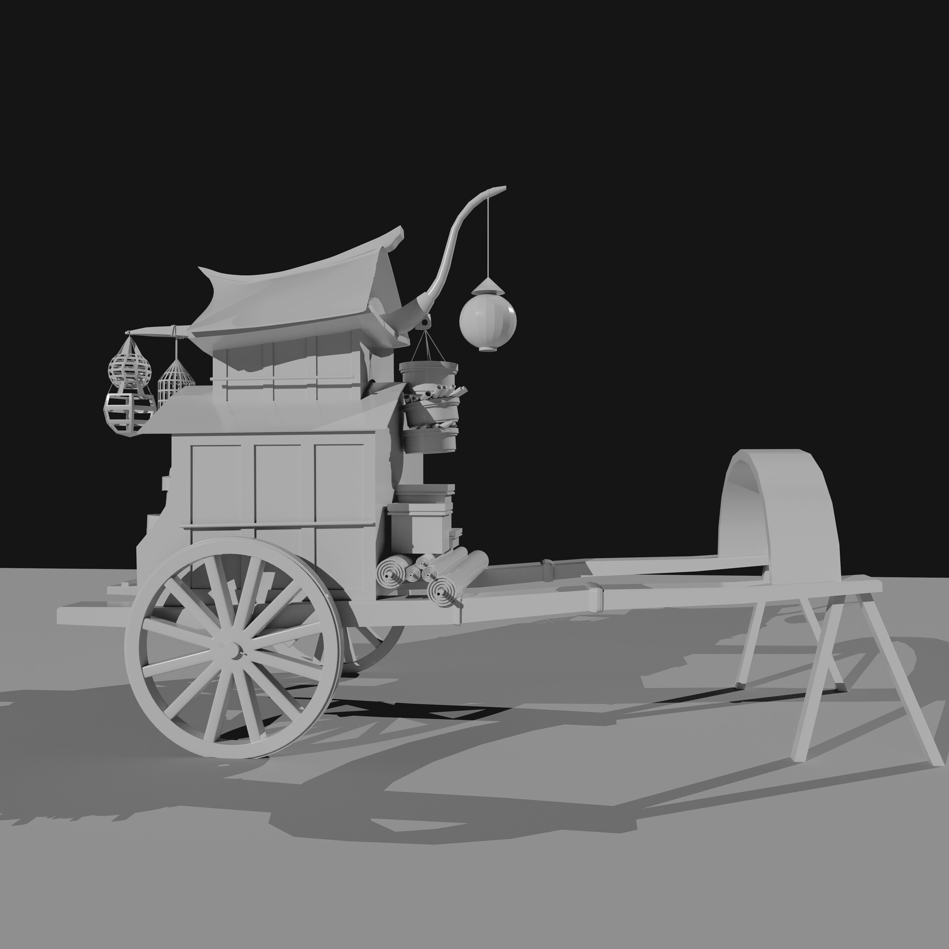 ArtStation - Bull Cart