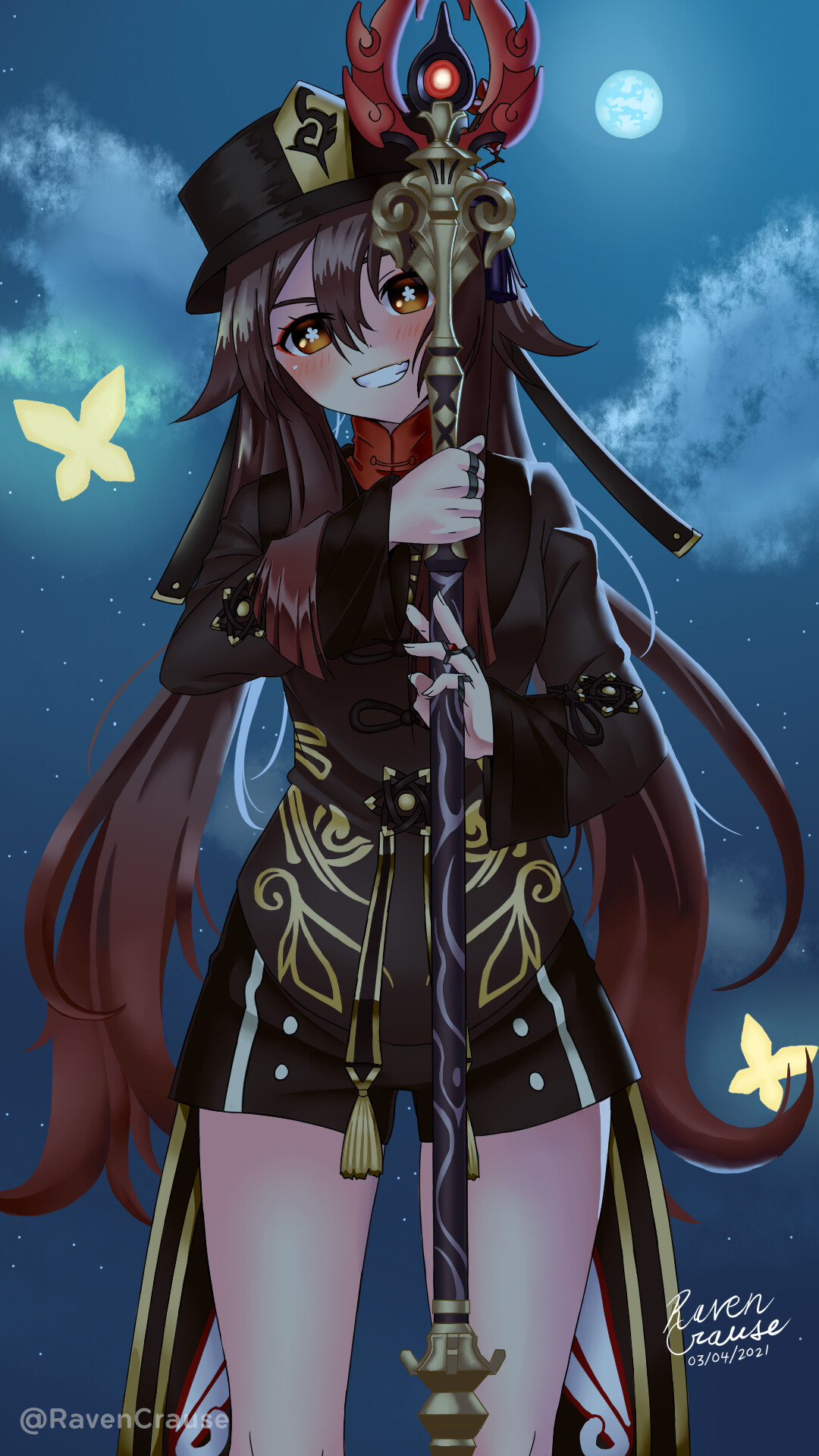 ArtStation - Hutao from Genshin Impact