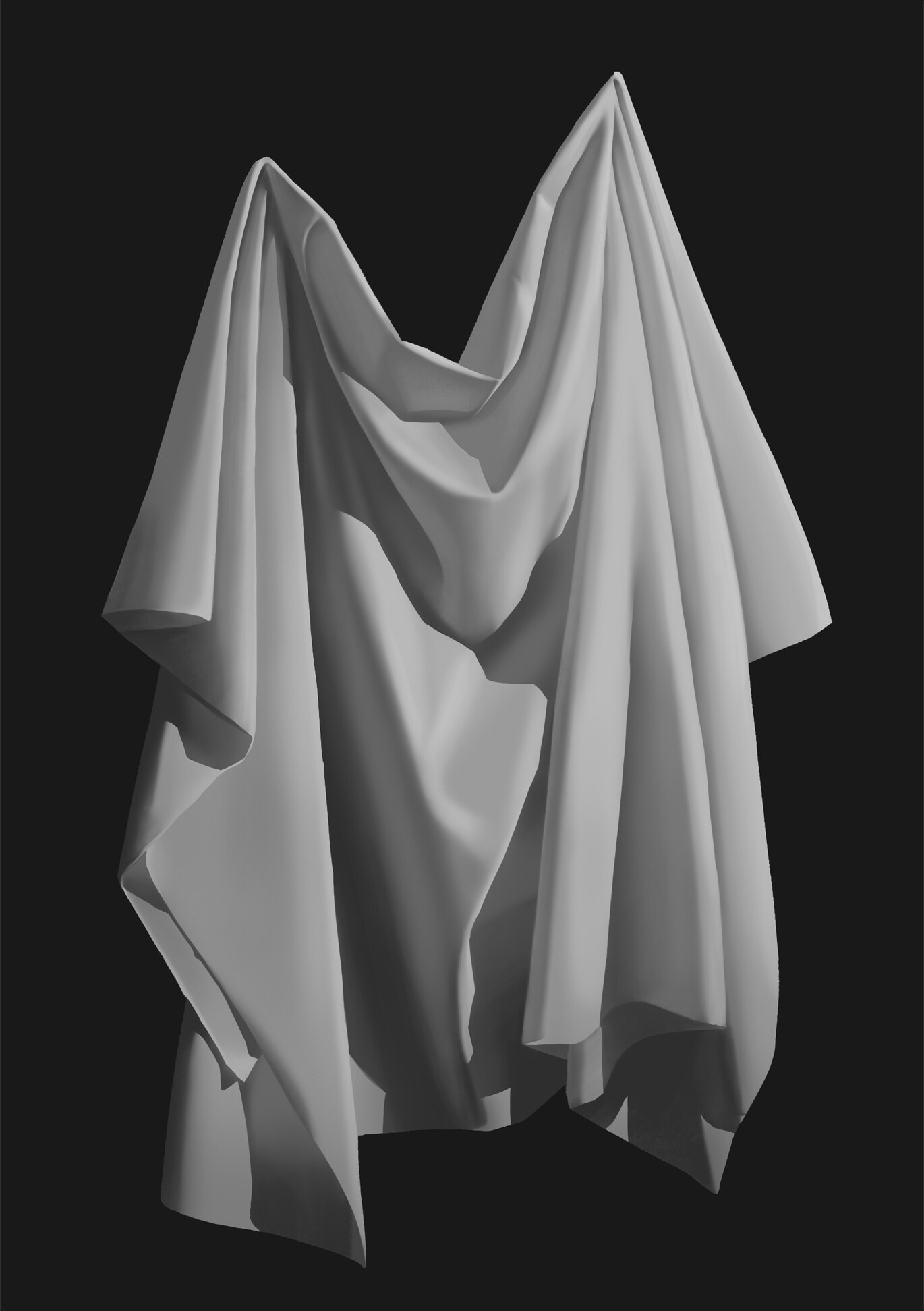 ArtStation - 2022 value practice cloth