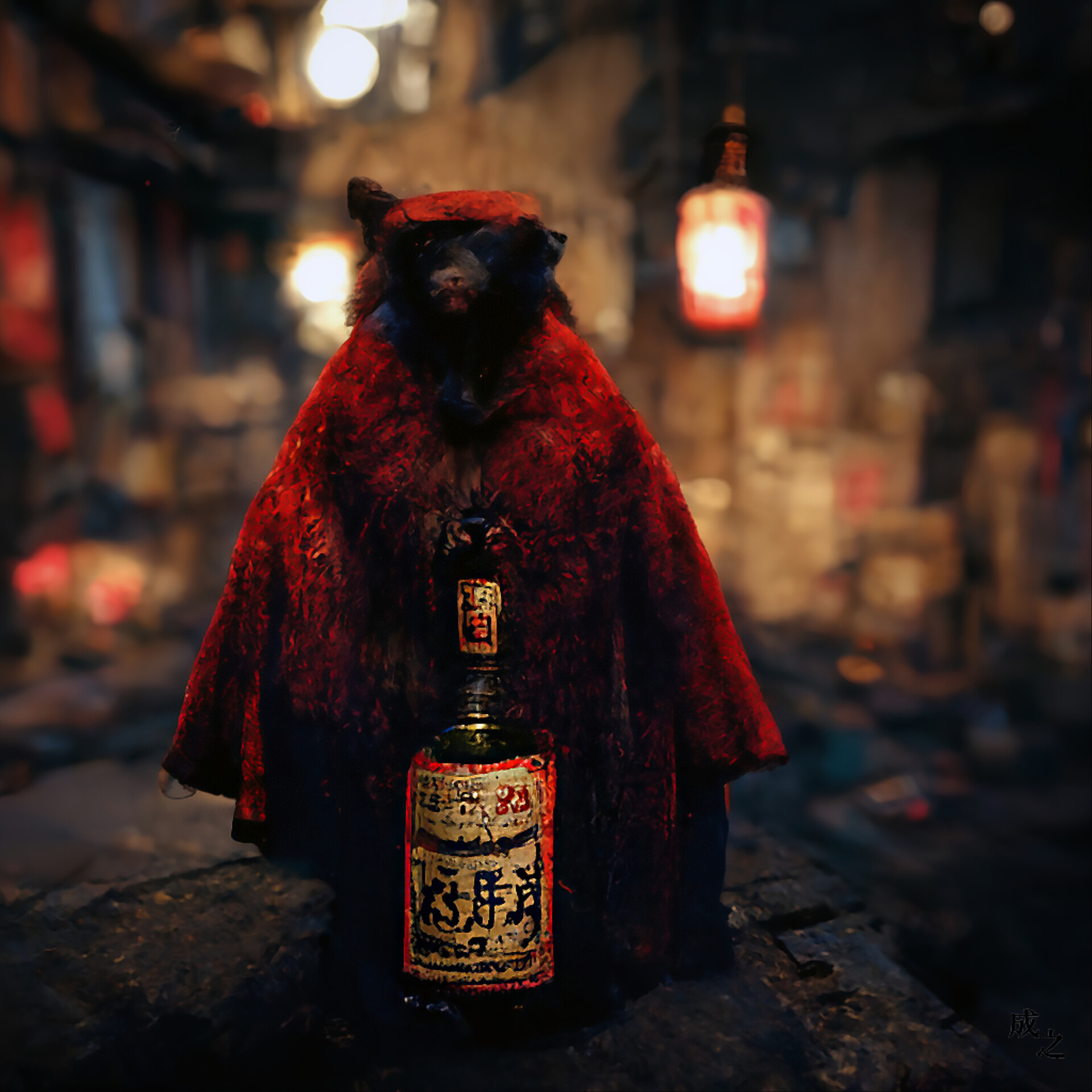 ArtStation - Shojo ( Japanese spirit who likes Sake )