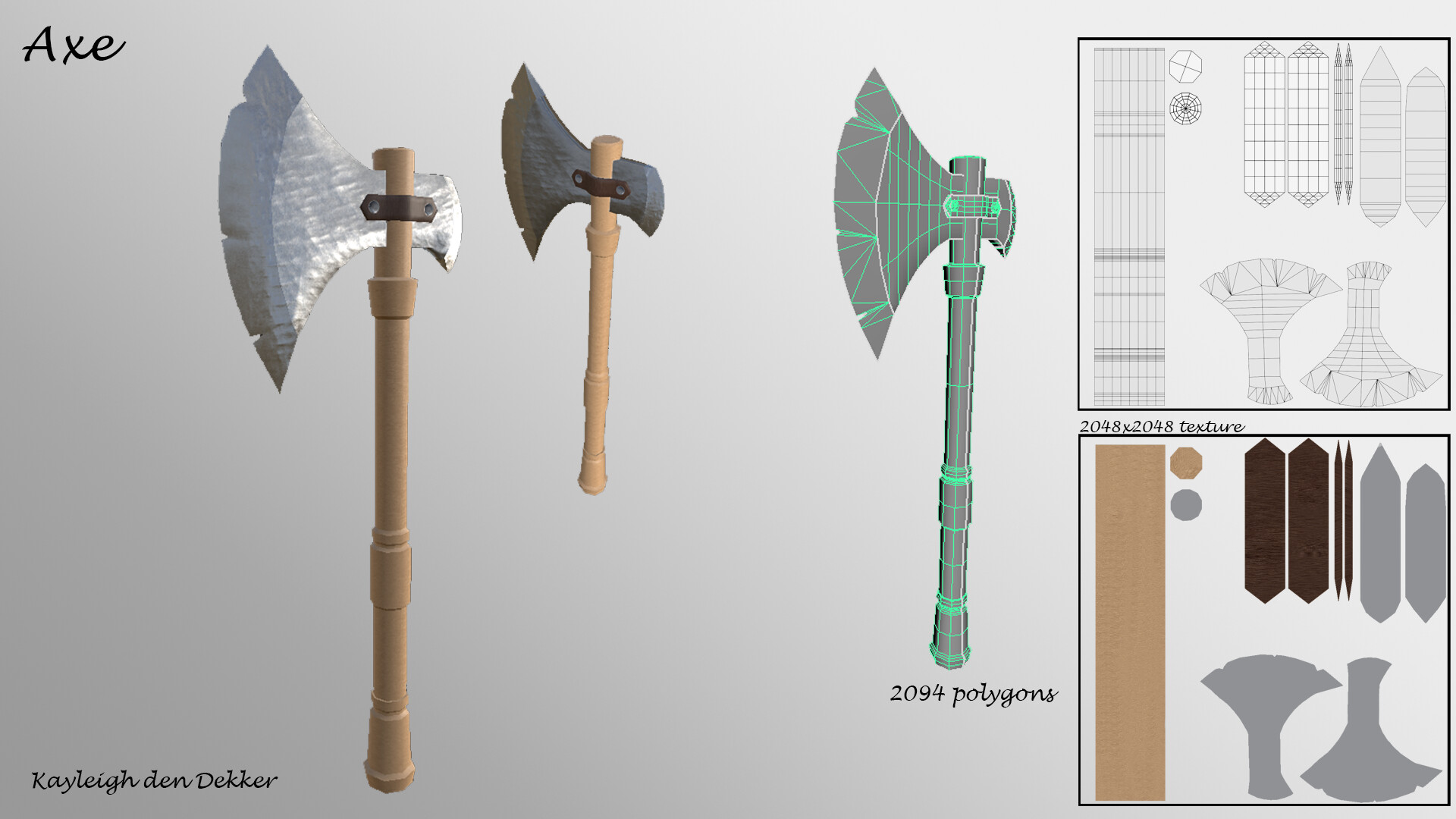 ArtStation - Axe Presentation Sheet