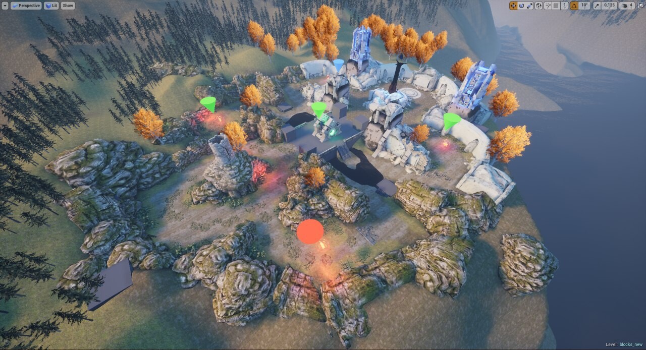 ArtStation - Forest bridge arena - Level Blockout (UE4)