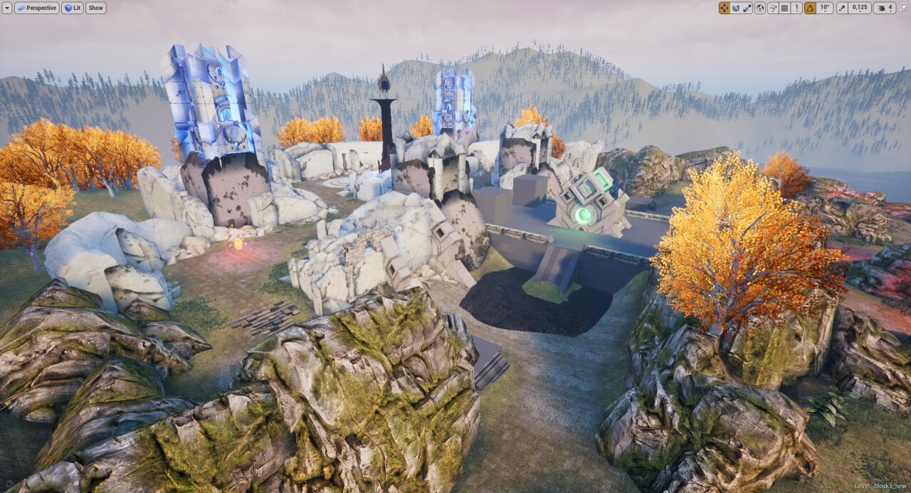 mr. Aptekarr - Forest bridge arena - Level Blockout (UE4)