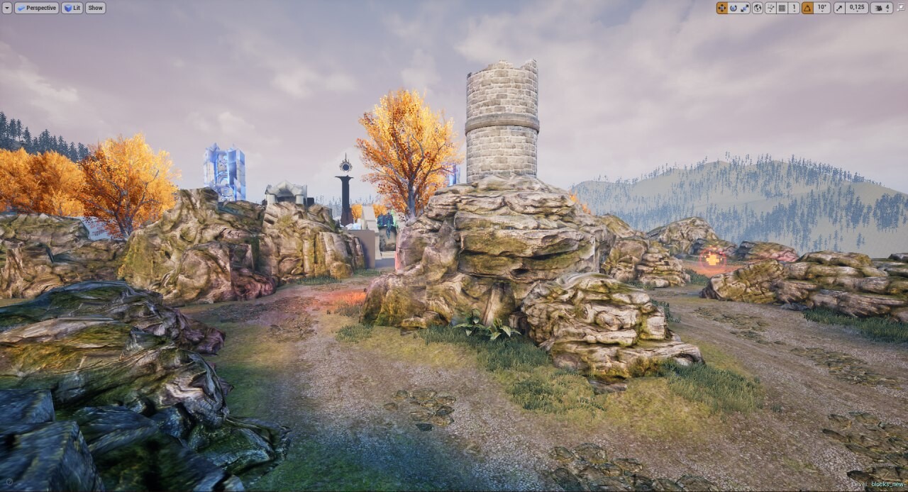 mr. Aptekarr - Forest bridge arena - Level Blockout (UE4)