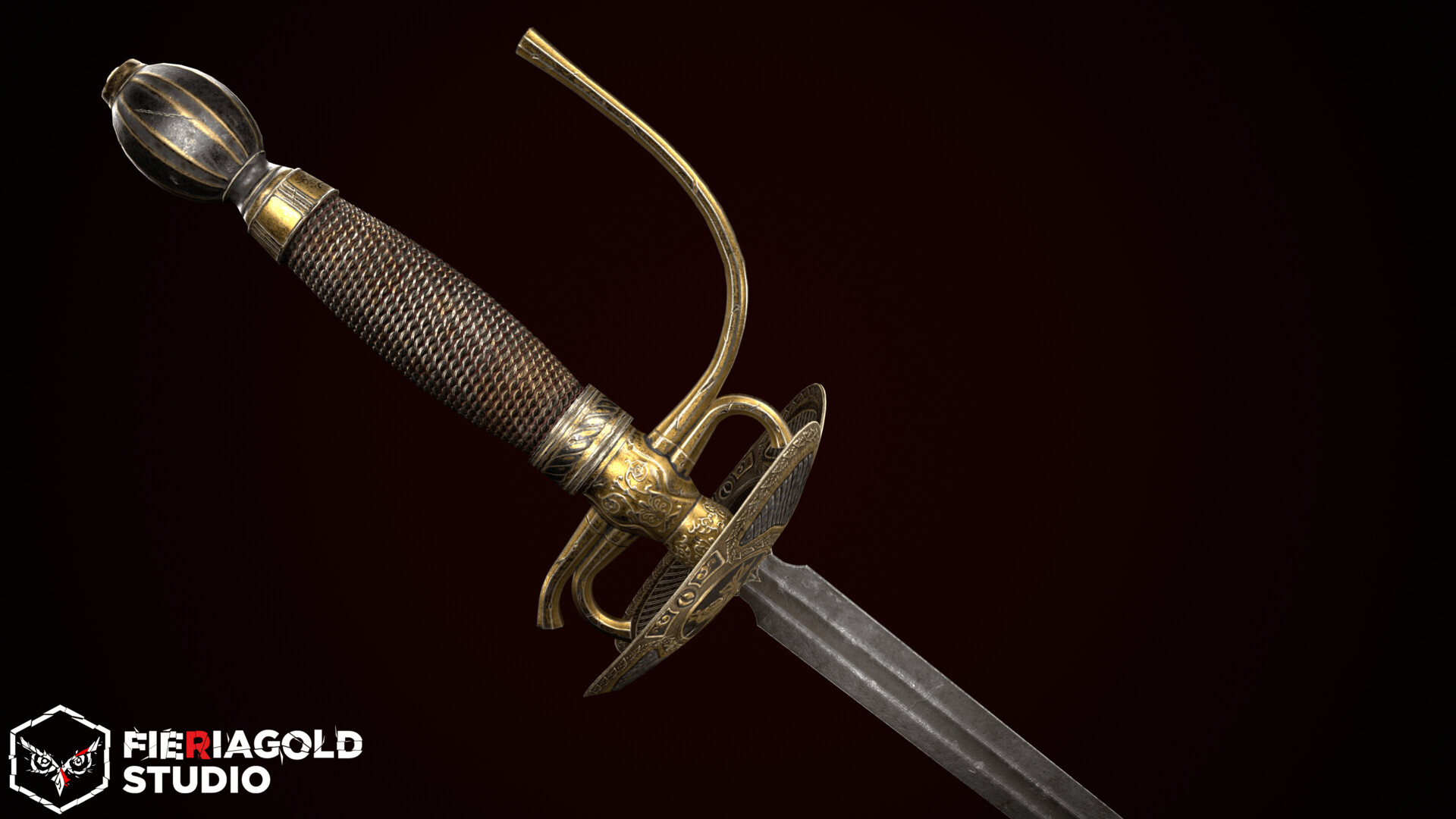 ArtStation - Rapier "Gold rose"