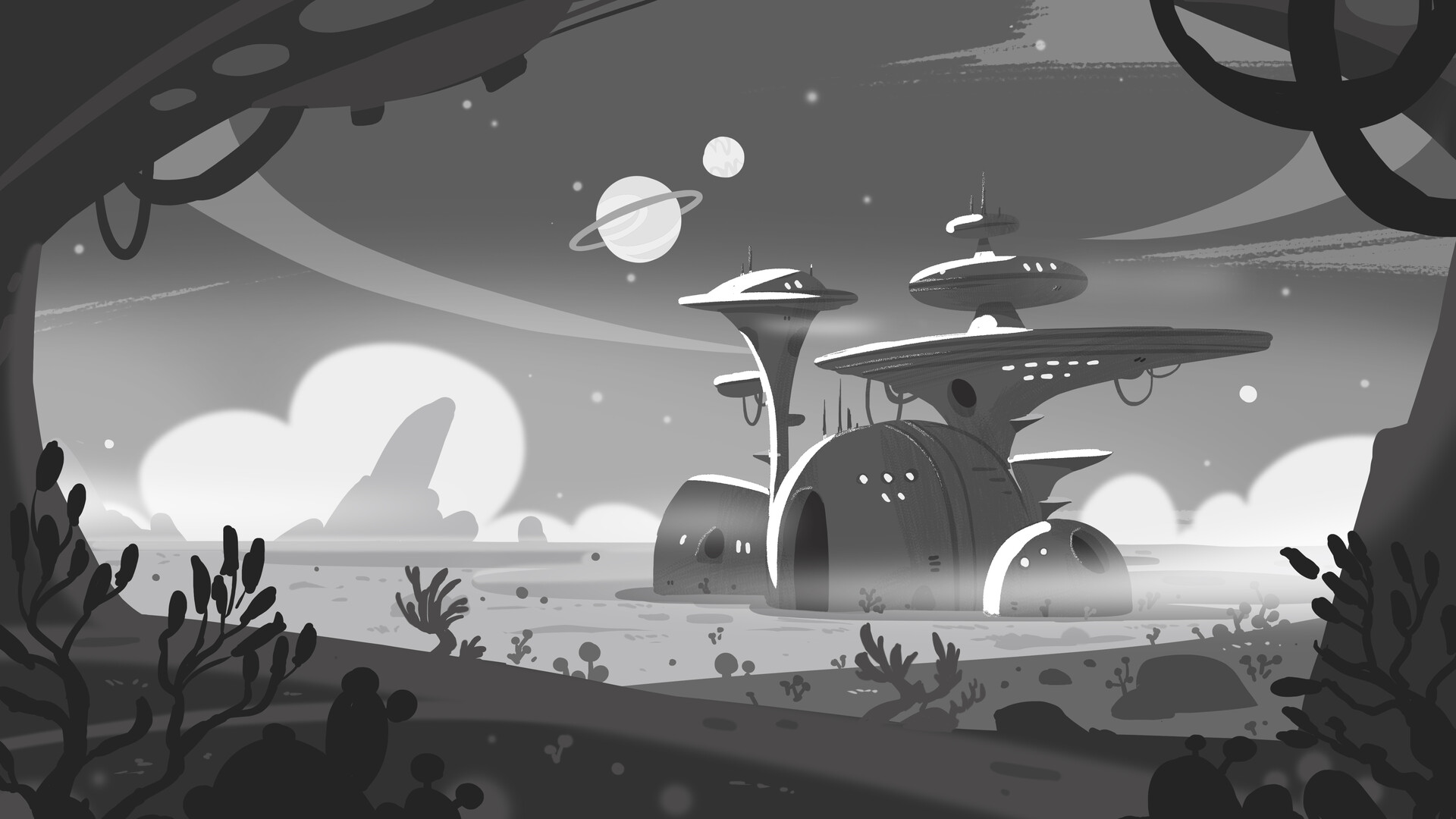 ArtStation - Space Exterior Concept Art