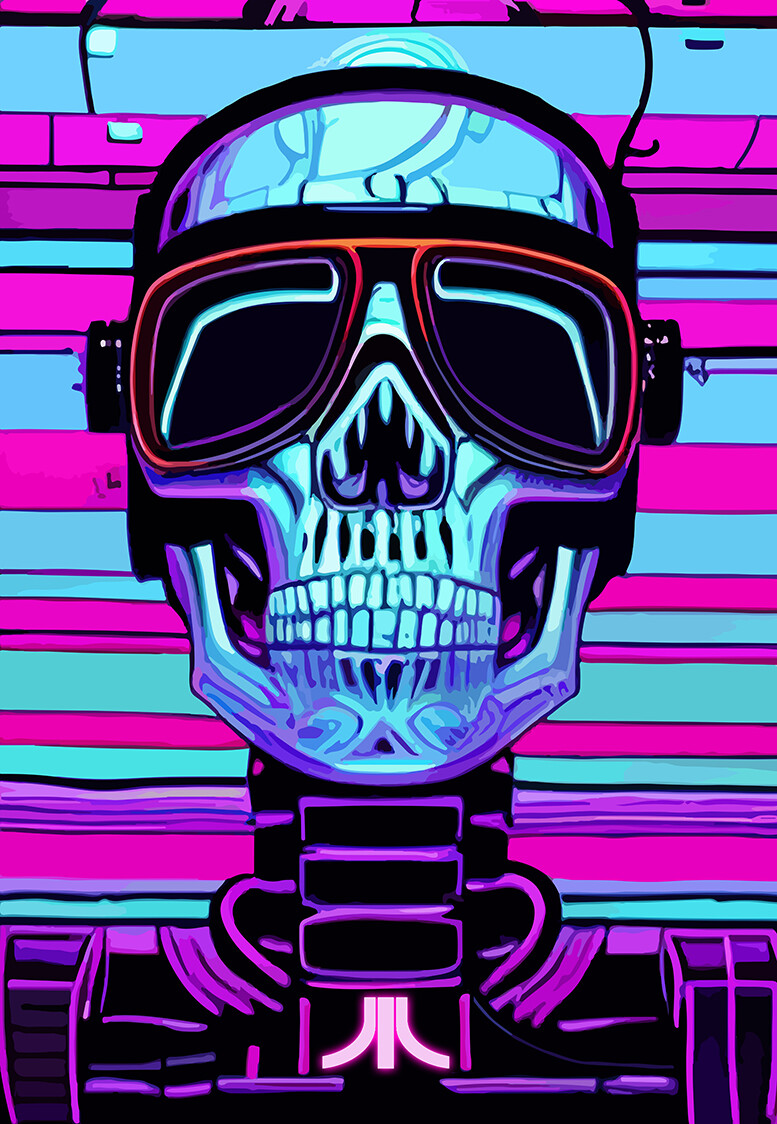 ArtStation - Cyber Skull