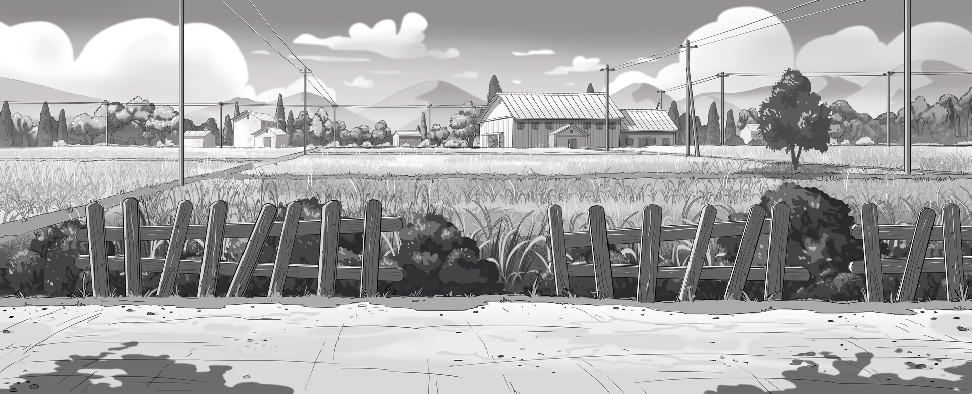 ArtStation - Farm House Exterior Concept Art