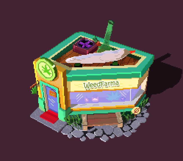 ArtStation - the weed pharma 2D pixel art
