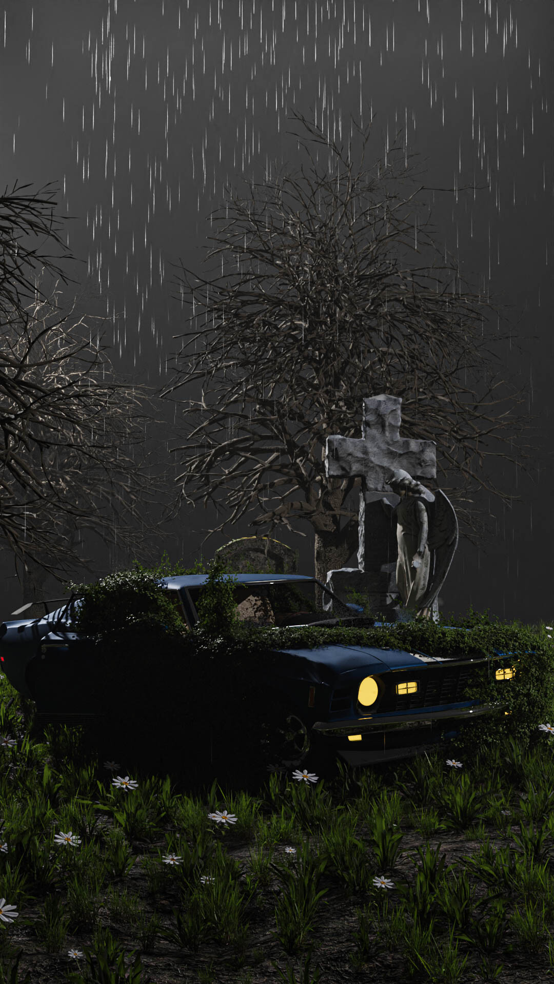 ArtStation - Halloween Ford Mustang Concept