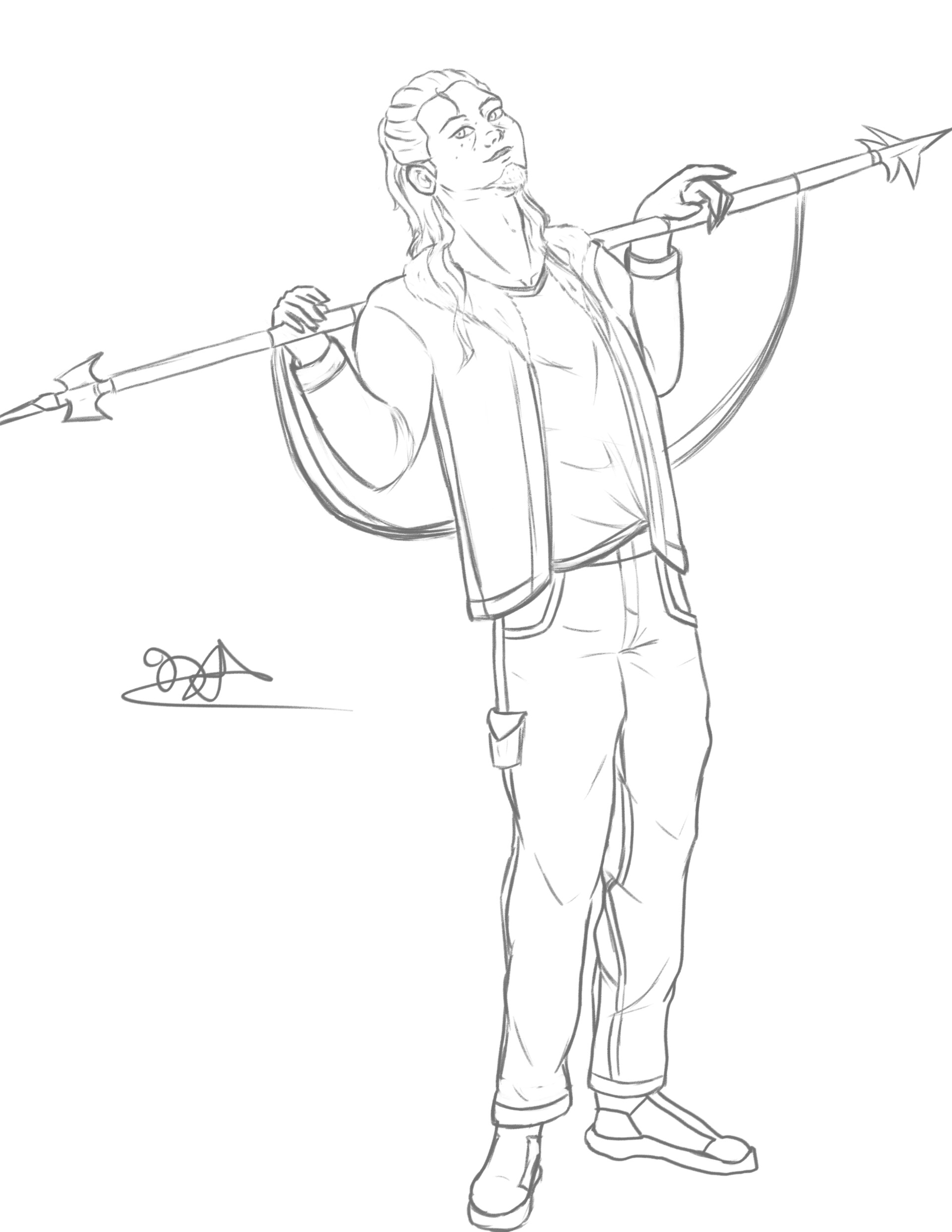 ArtStation - OC-tober Day 9 Sabastian Baker