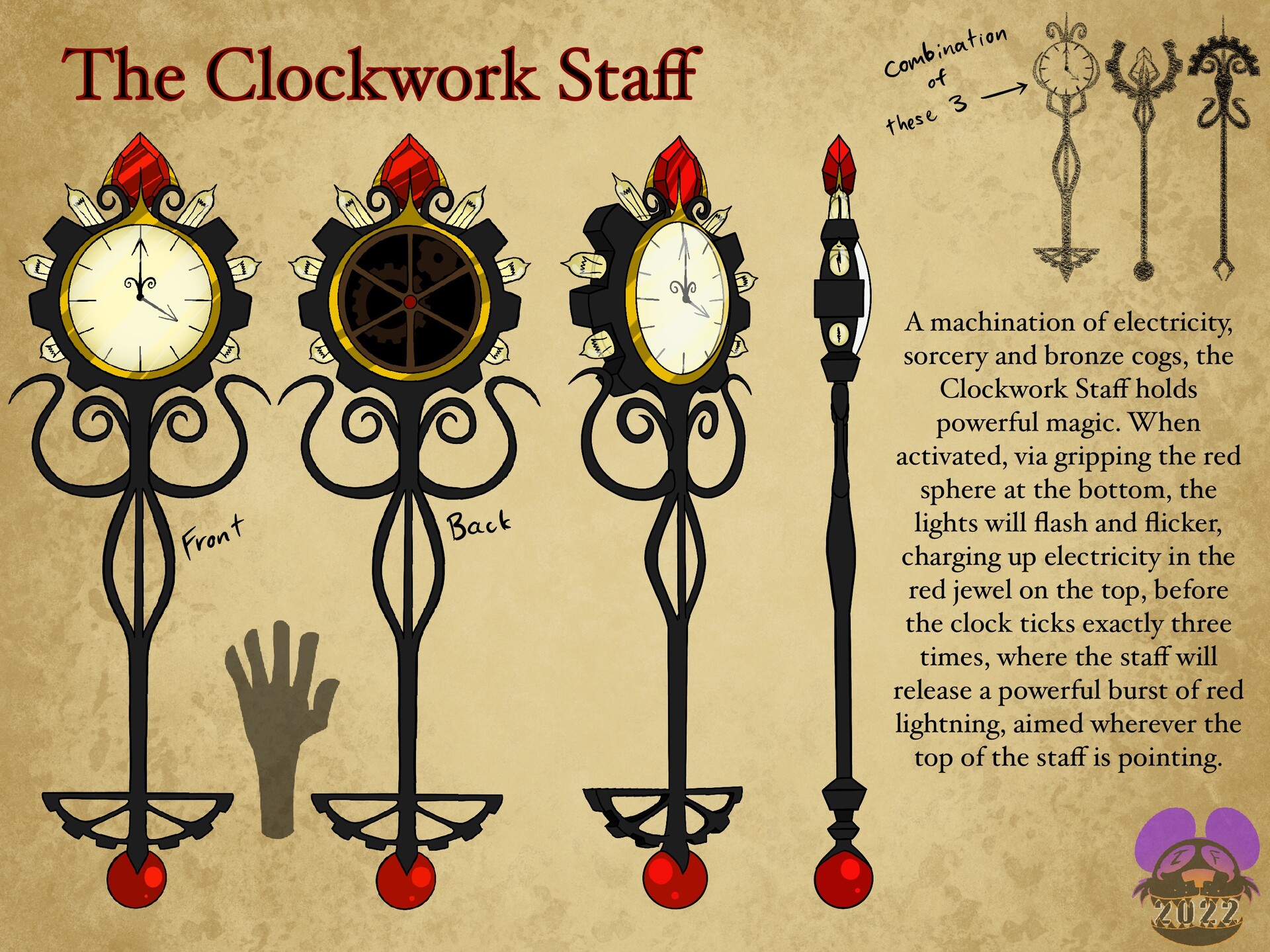 ArtStation - ‘Punk Staffs (and the process)