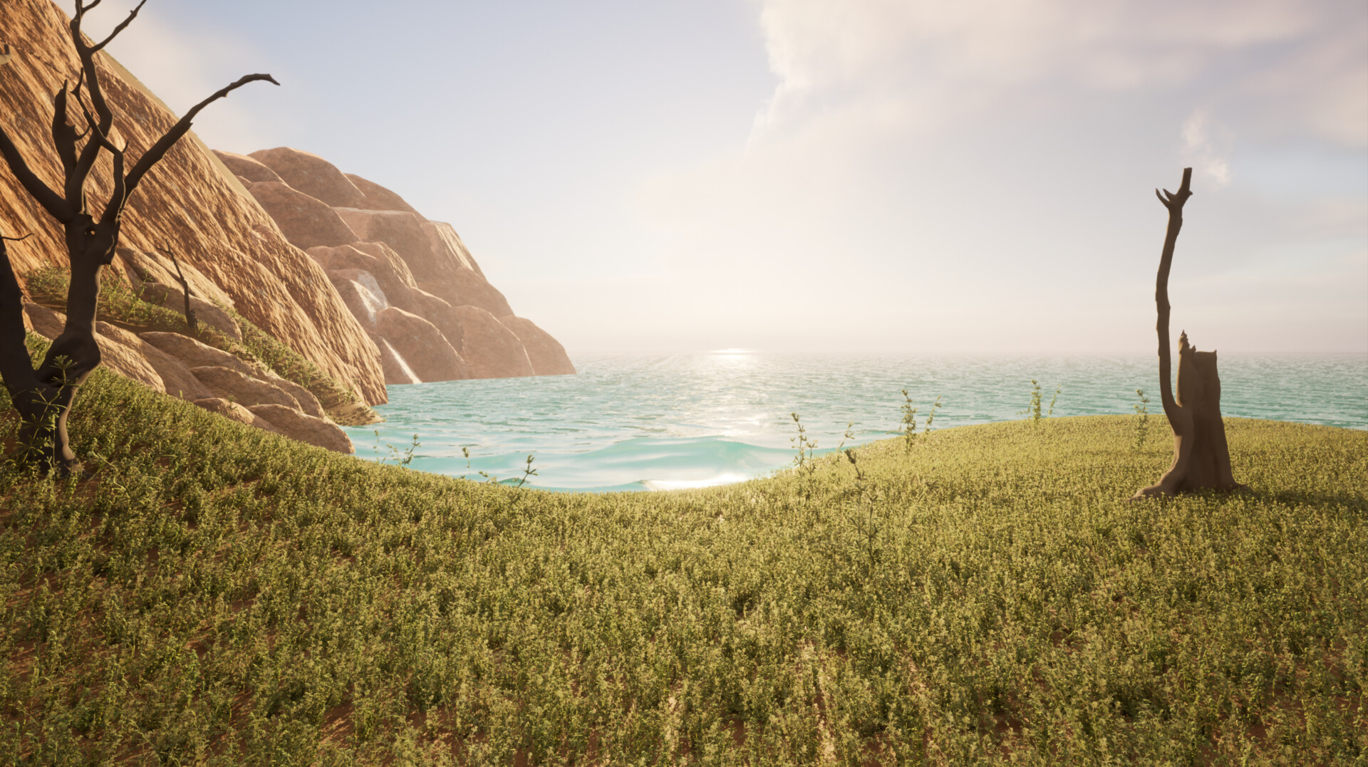 ArtStation - Unreal Mountain Sunset