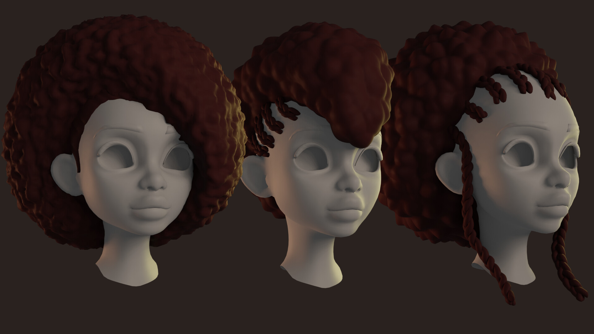 ArtStation - Stylized Hair Practice