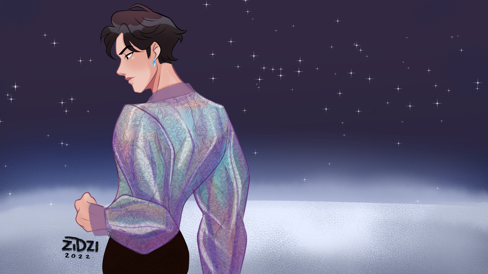 ArtStation - Moon king story illustration