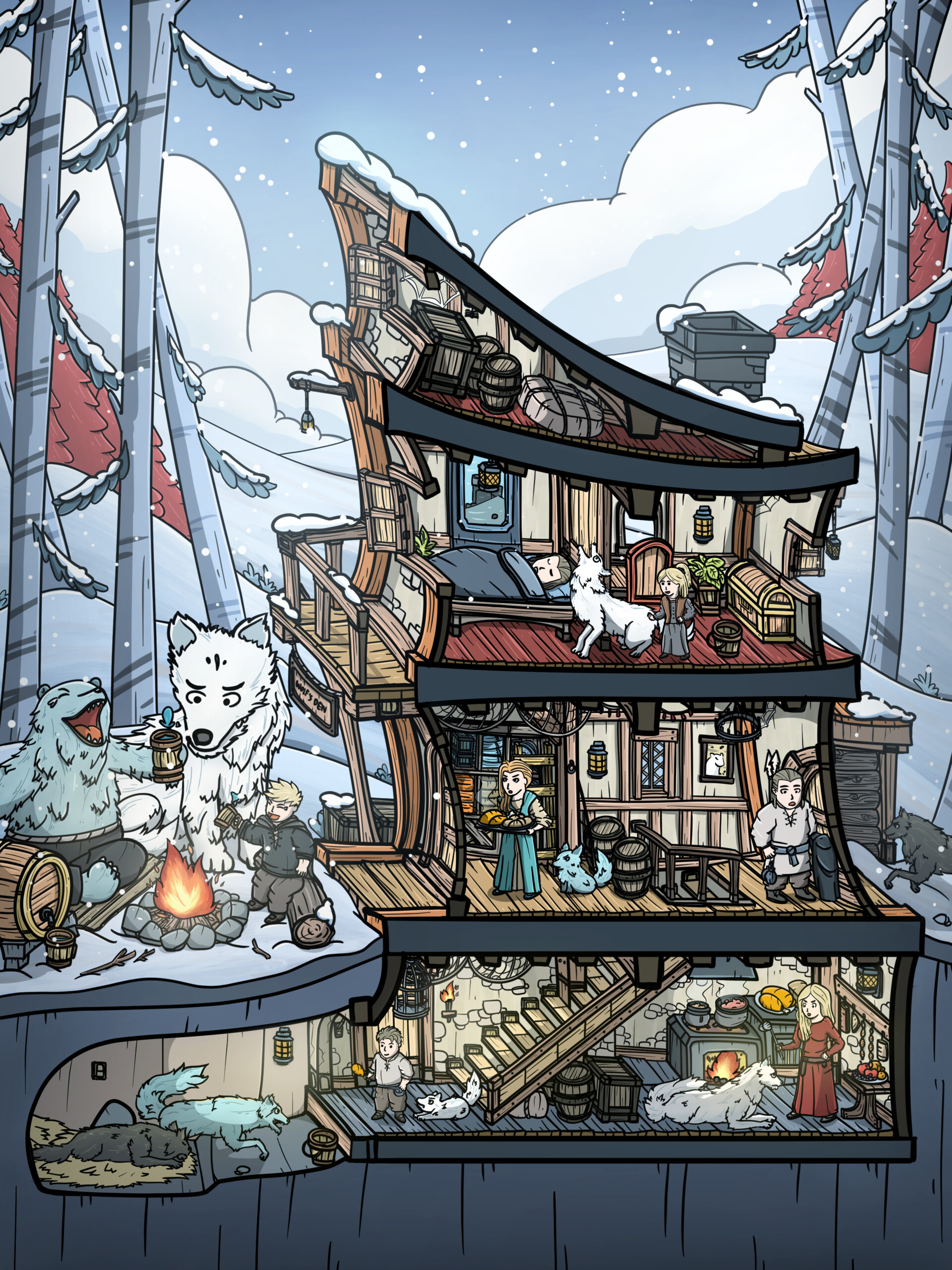 ArtStation - Wolf Den