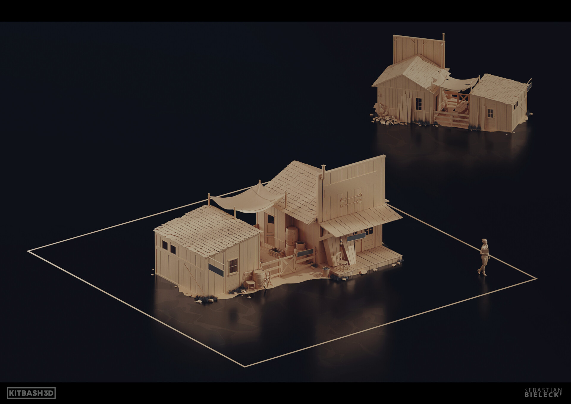 Sebastian Bielecki - Outlaw Kitbash3D Set