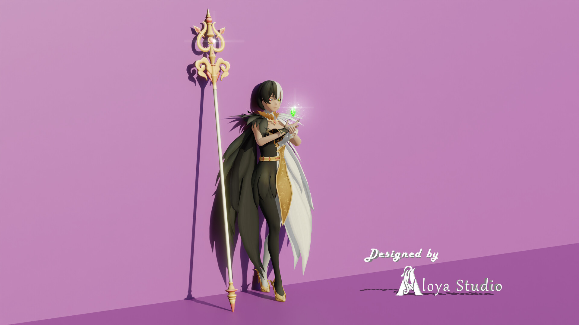 ArtStation - Anime Character - Fantasy Magical Girl 2