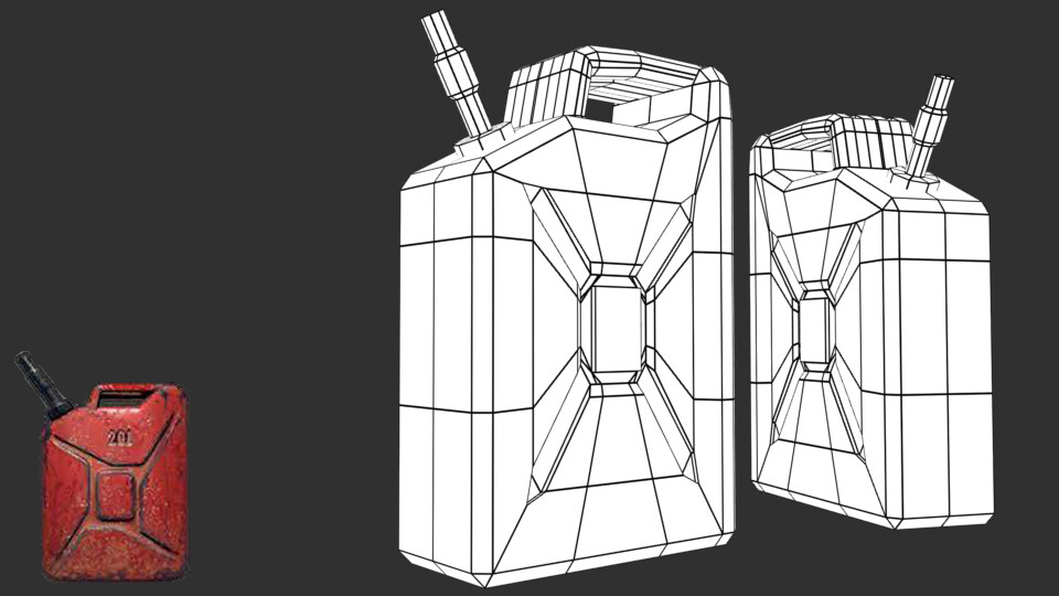 ArtStation - Low Poly ( Fuel Can )