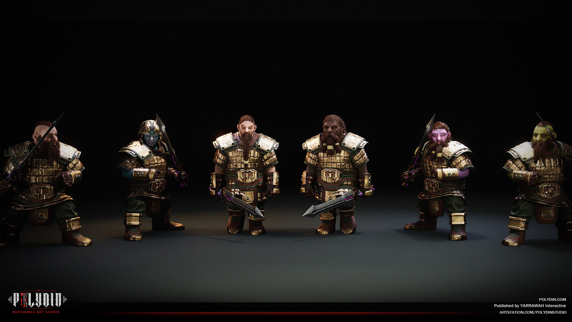 Polydin Studio - Fantasy Dwarf Collection - Modular Male