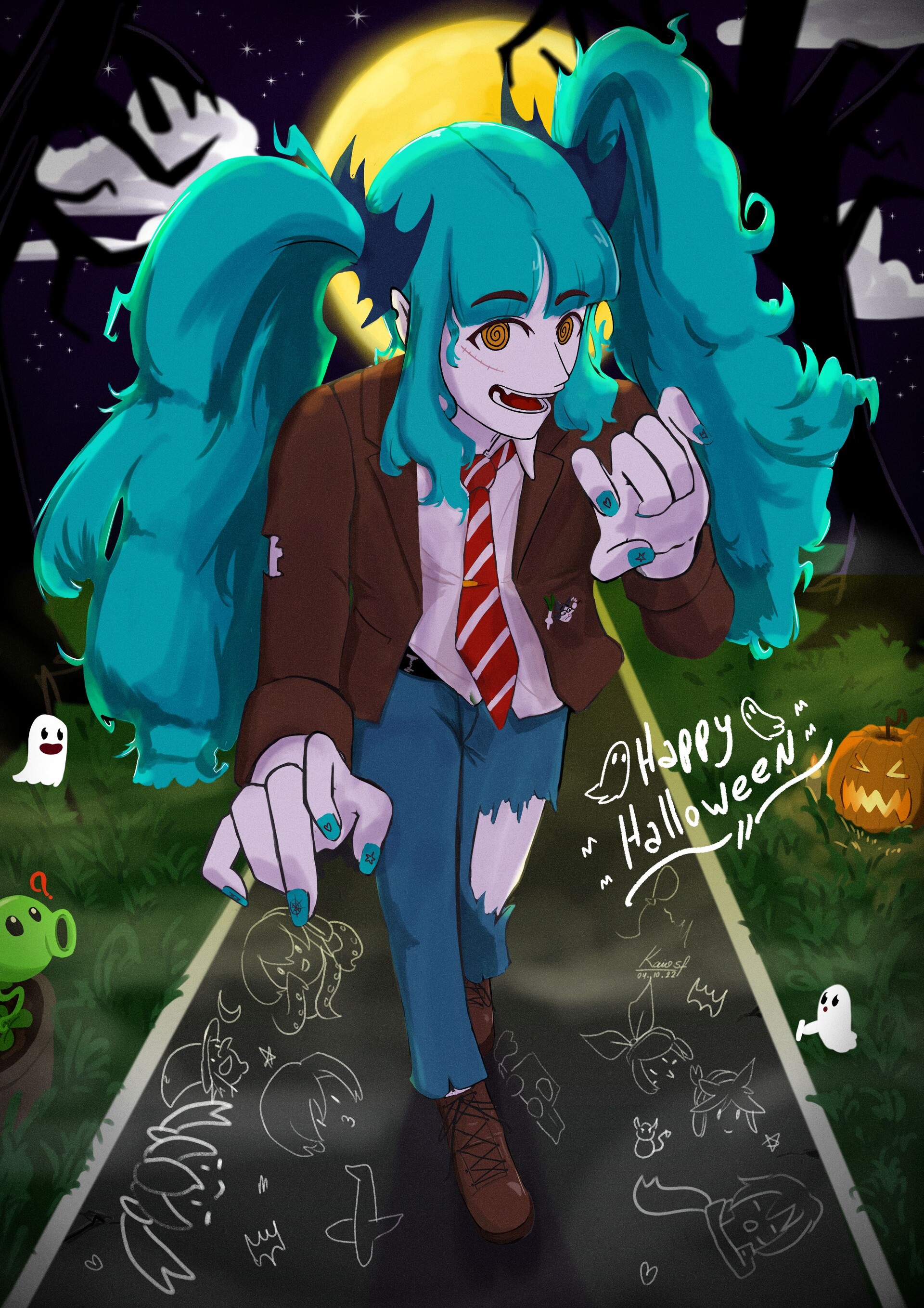 ArtStation - Zombie Miku