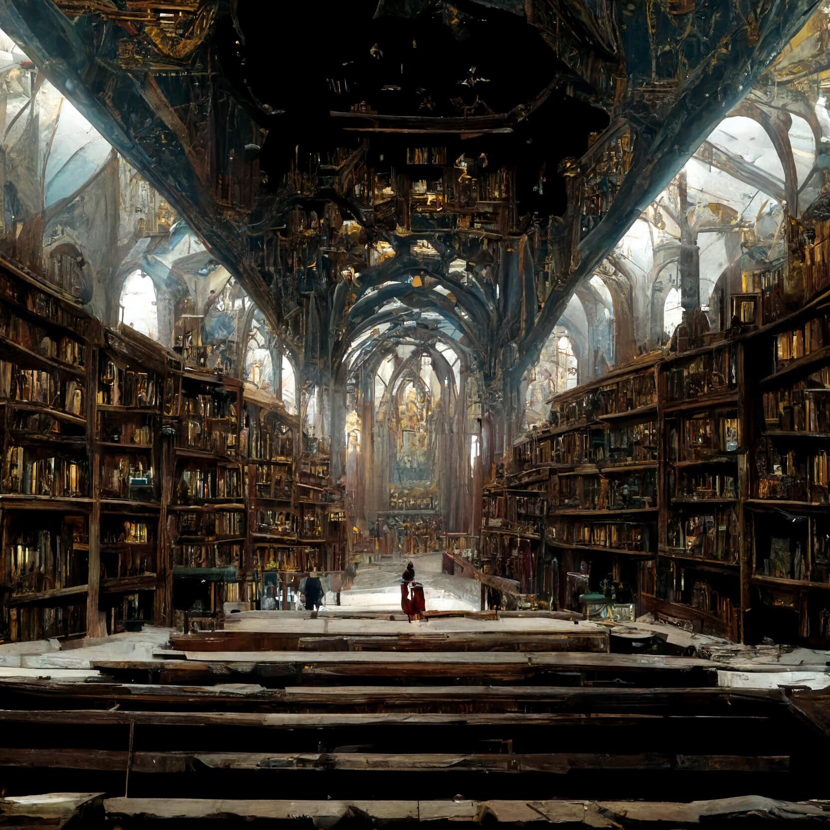 ArtStation - Library of the Volumes Mechanique