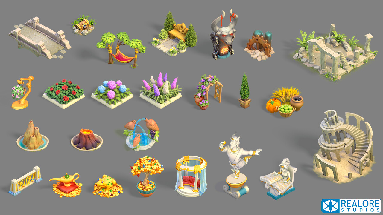 ArtStation - Environment objects set