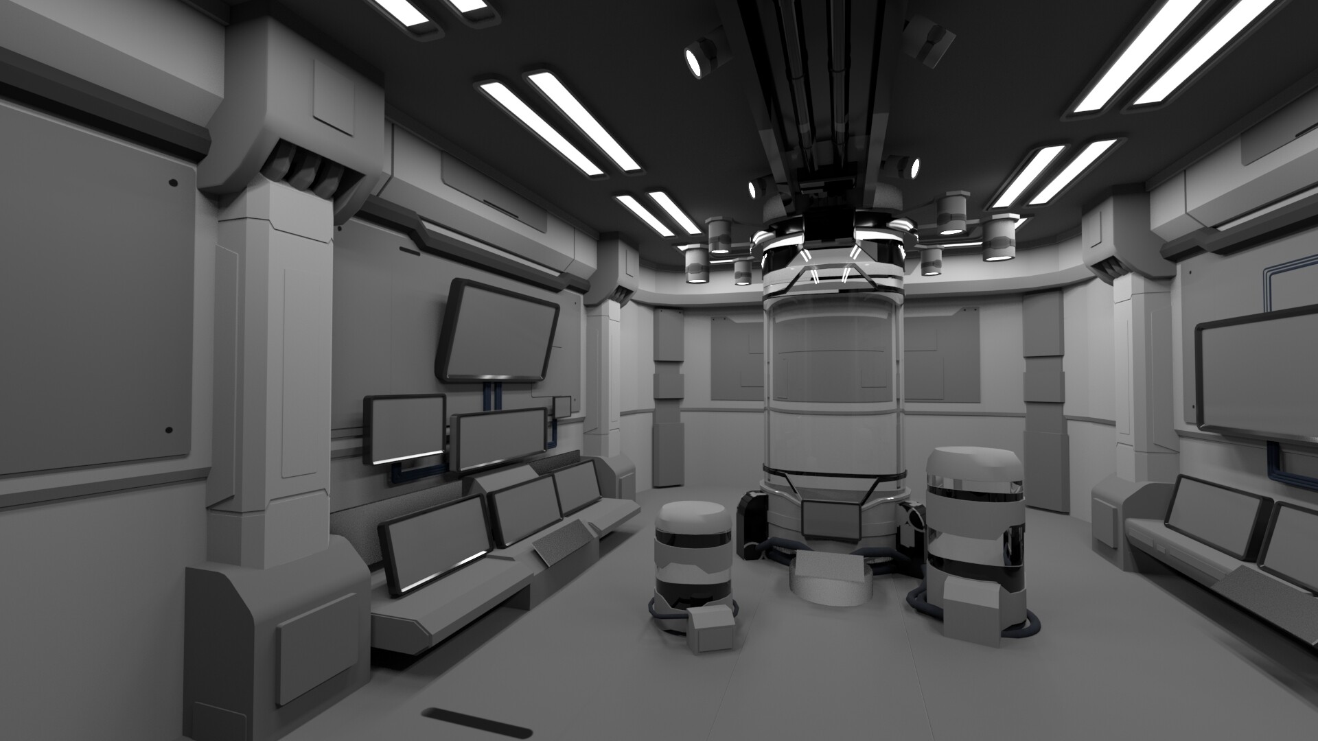 ArtStation - Sci-fi Science lab BG