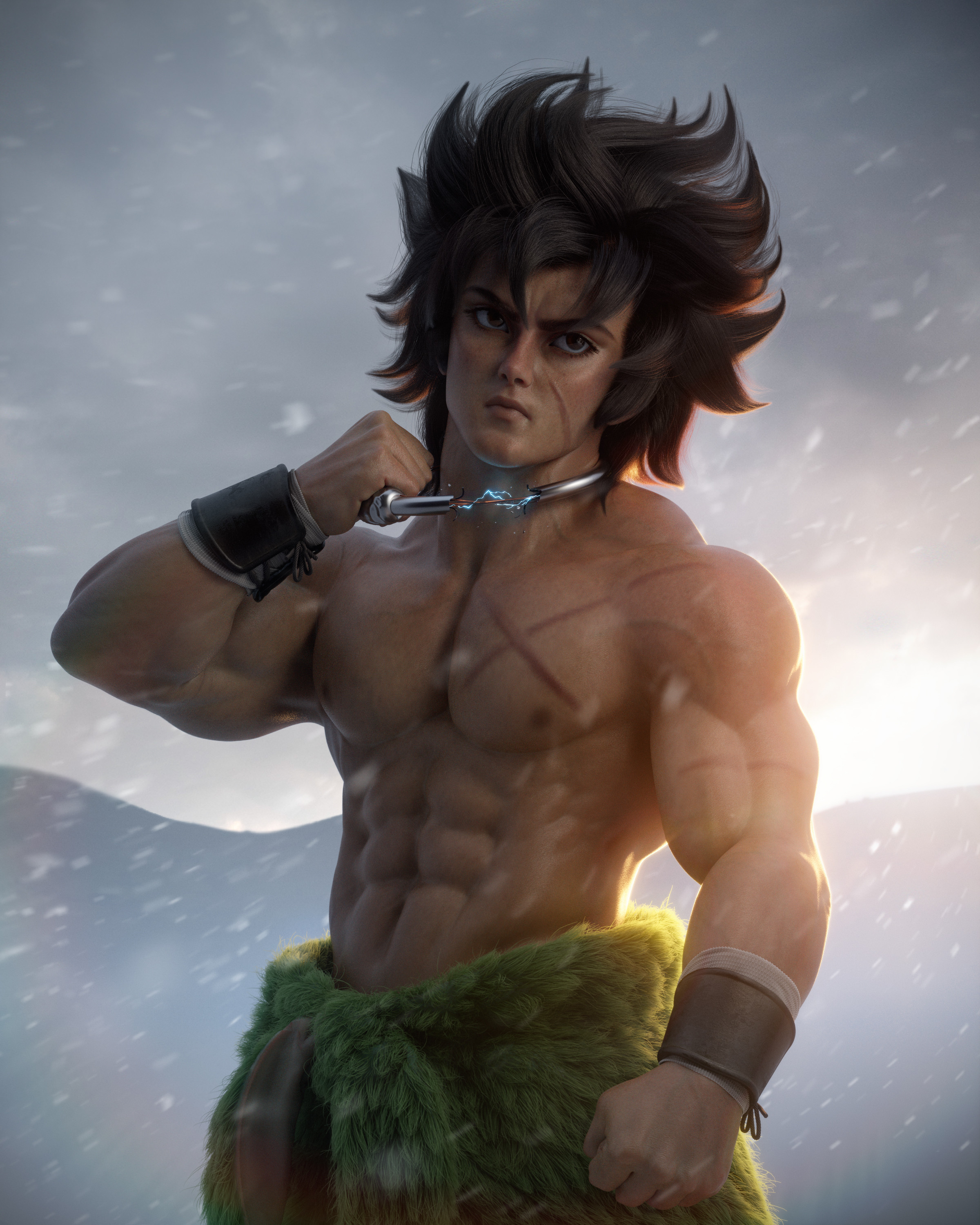realistic broly