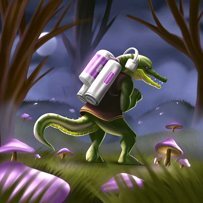 ArtStation - Crazy Crocodile