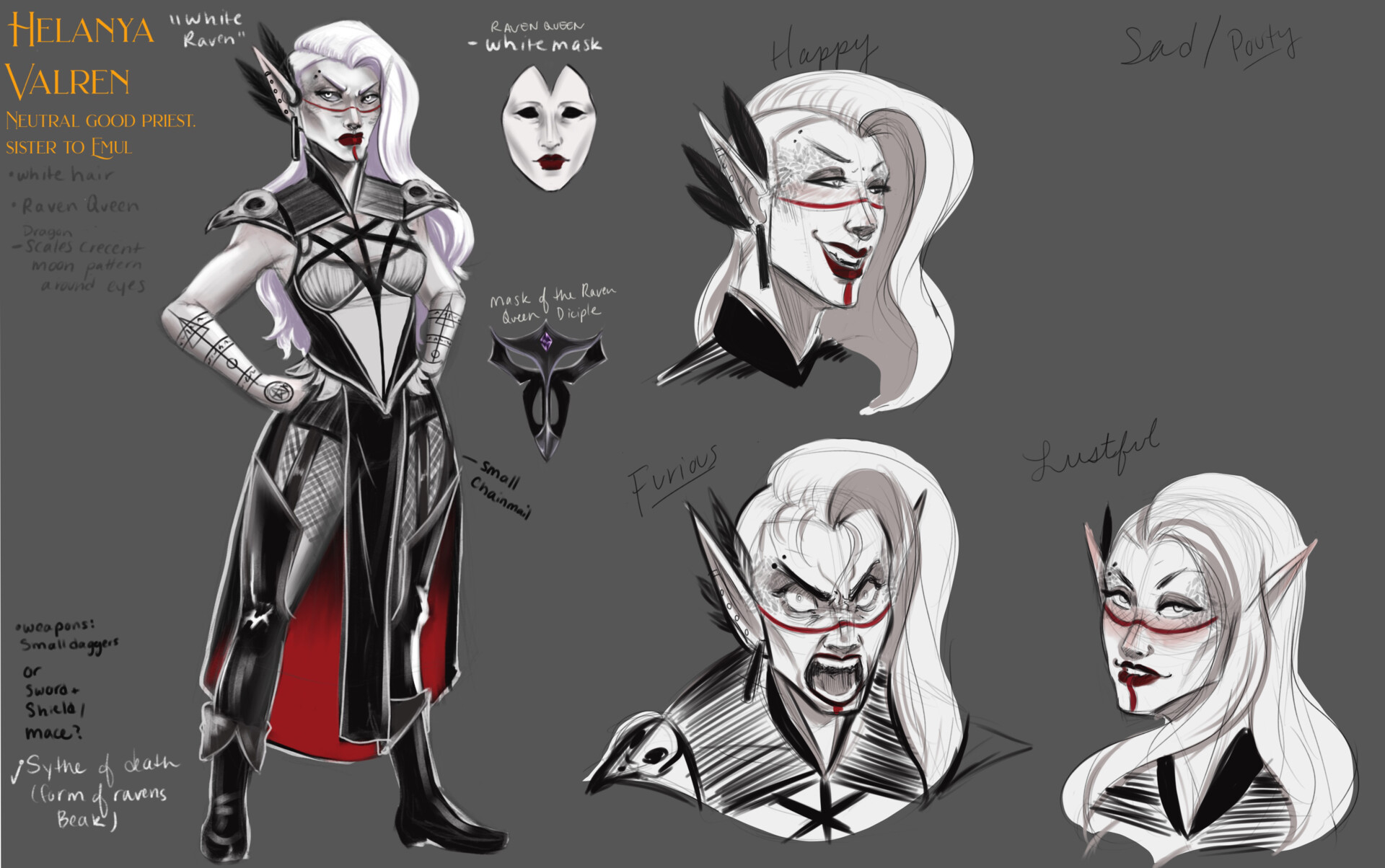 ArtStation - Helanya Valren Character Sheet