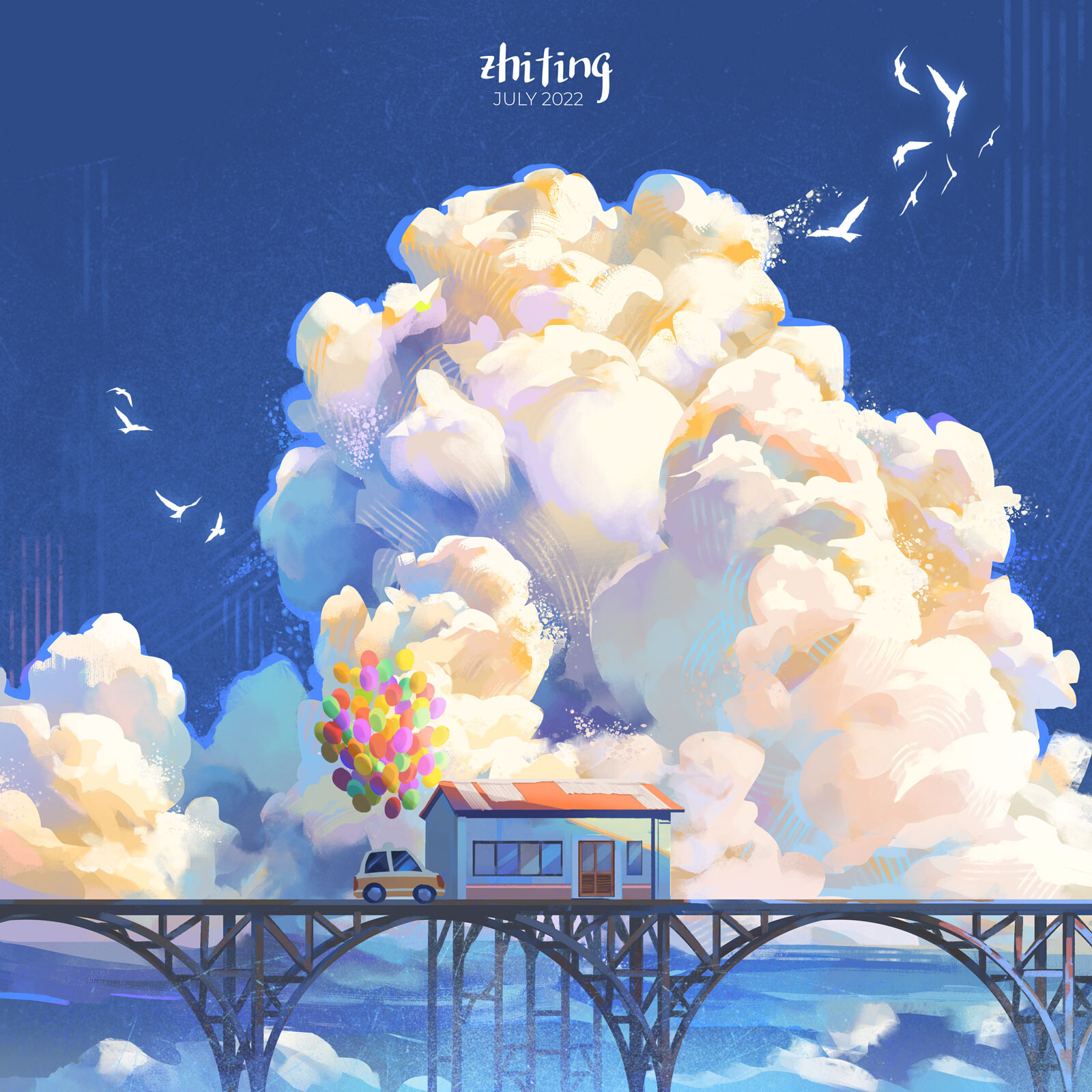 ArtStation - Color study - sky 2