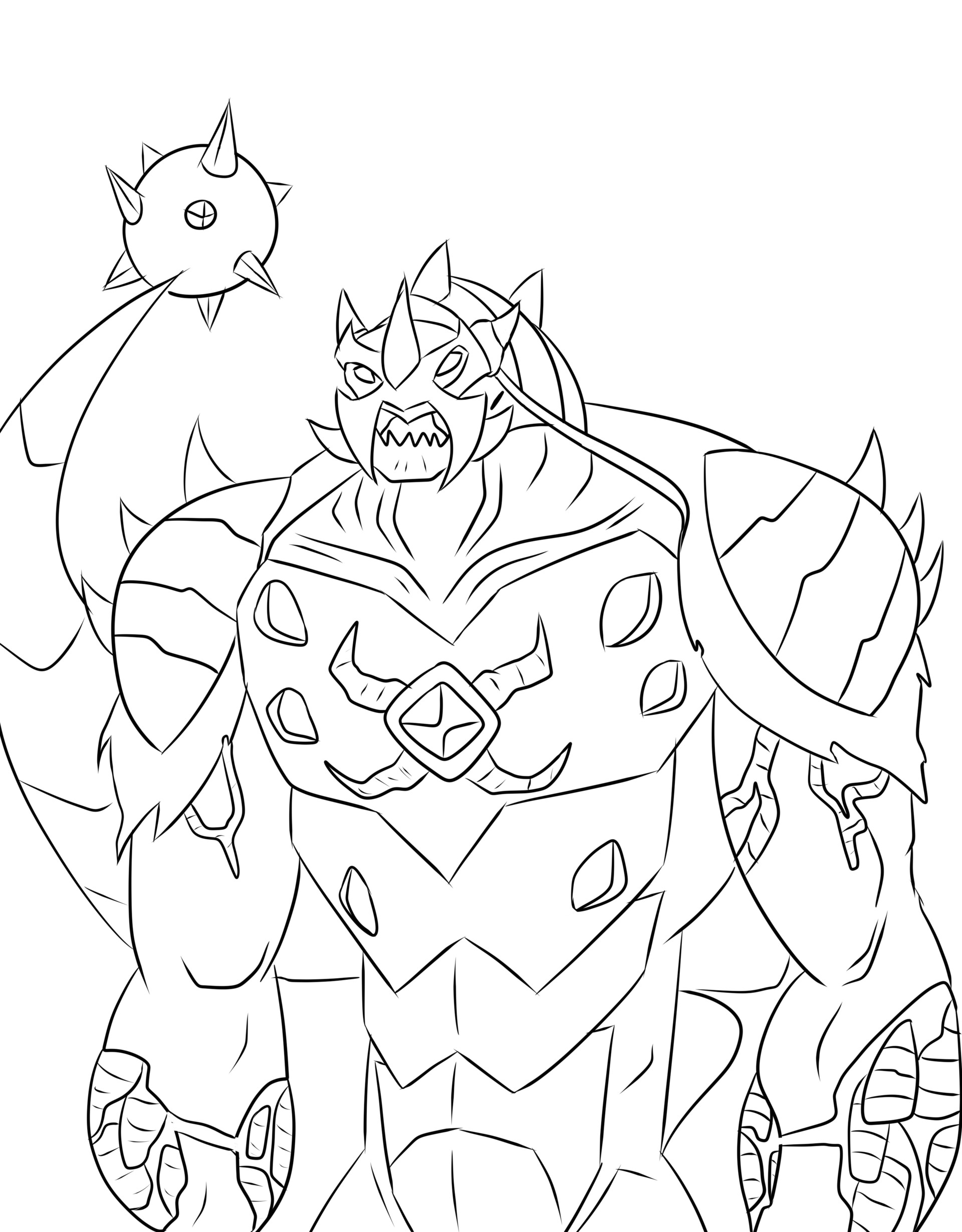 ben 10 coloring pages humungousaur