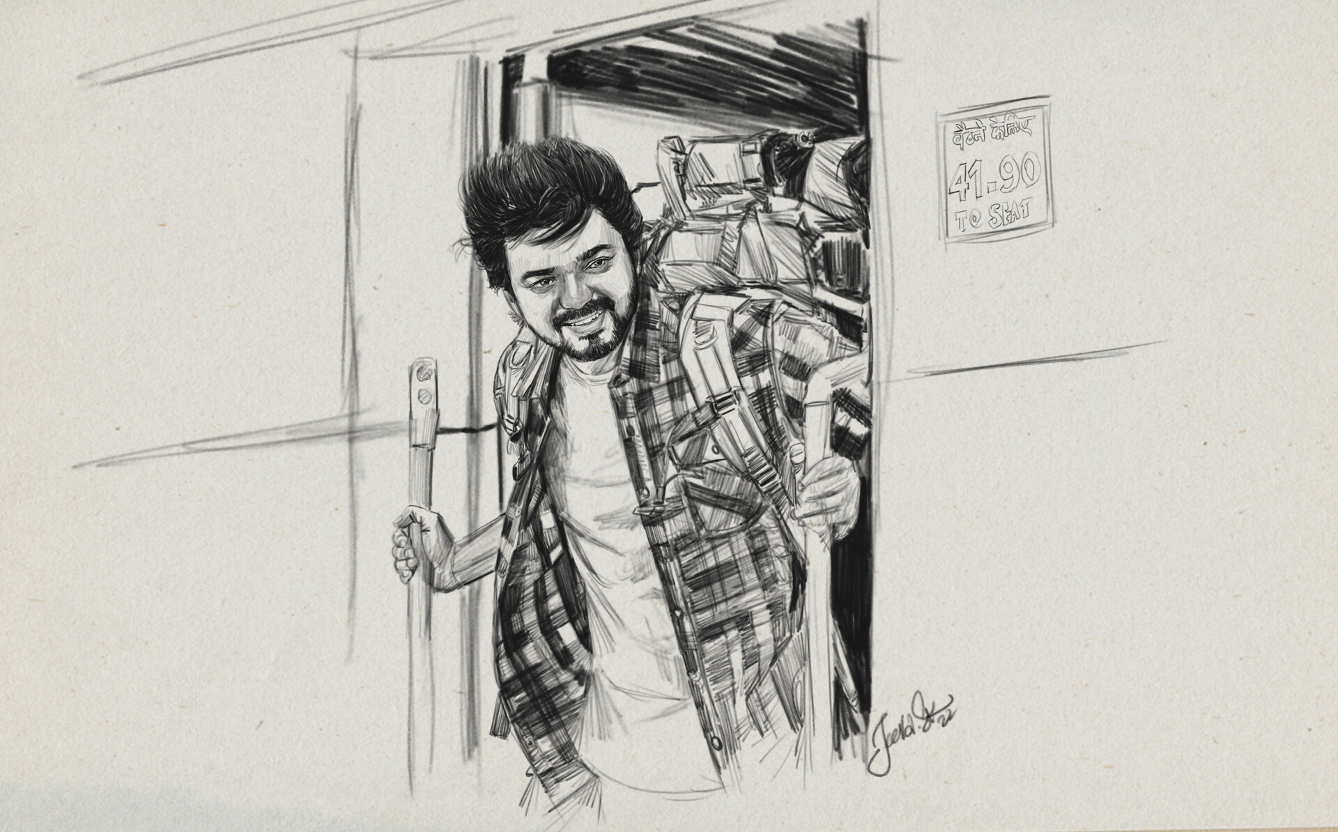 ArtStation - Thalapathy Vijay Pencil Sketch 2022