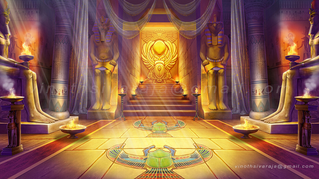 ArtStation - Egyptian temple interior