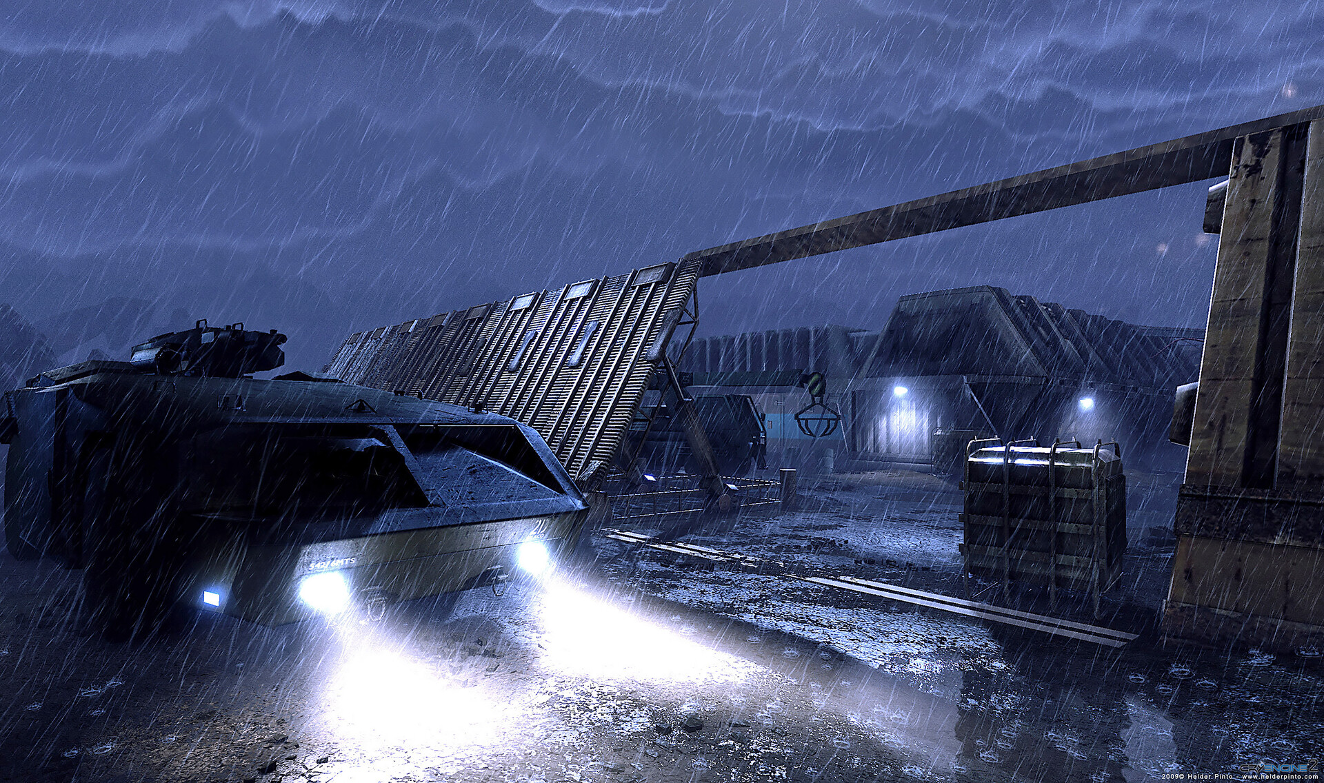 Helder Pinto Portfolio - Aliens Scene APC - CryEngine
