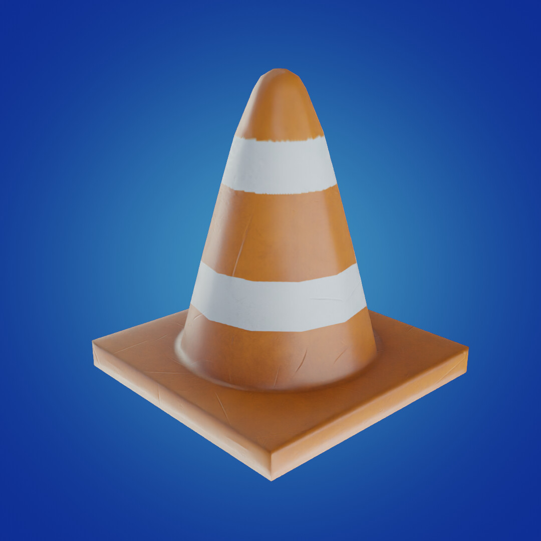 ArtStation - Stylized Traffic Cone