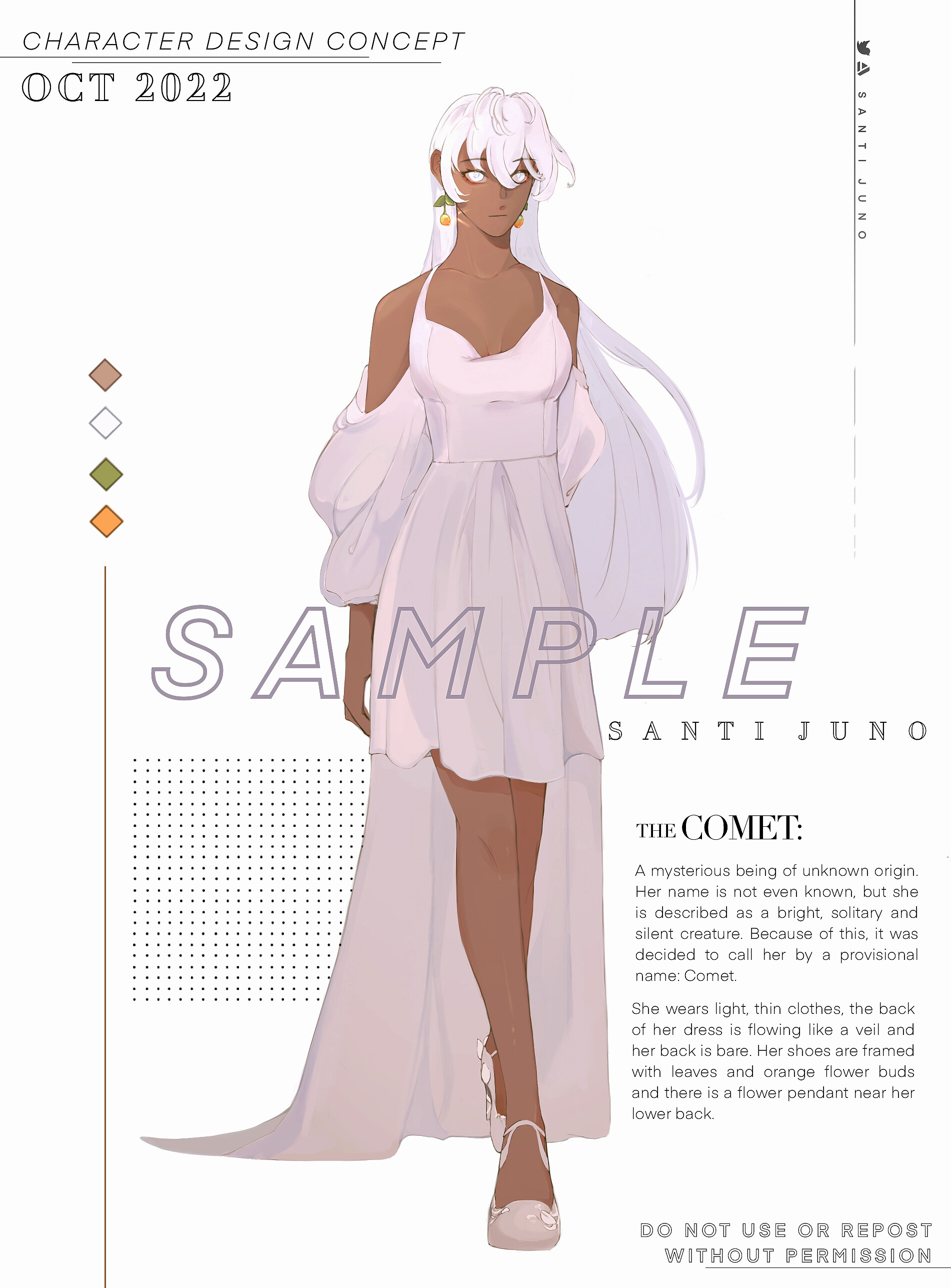 Juliana Santos - Comet - Character Design Concept