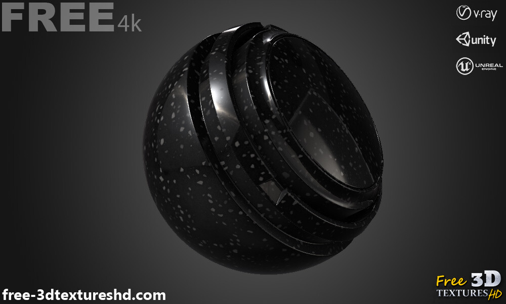 3D textures PBR free Download - Black granite 3d Texture PBR in High ...