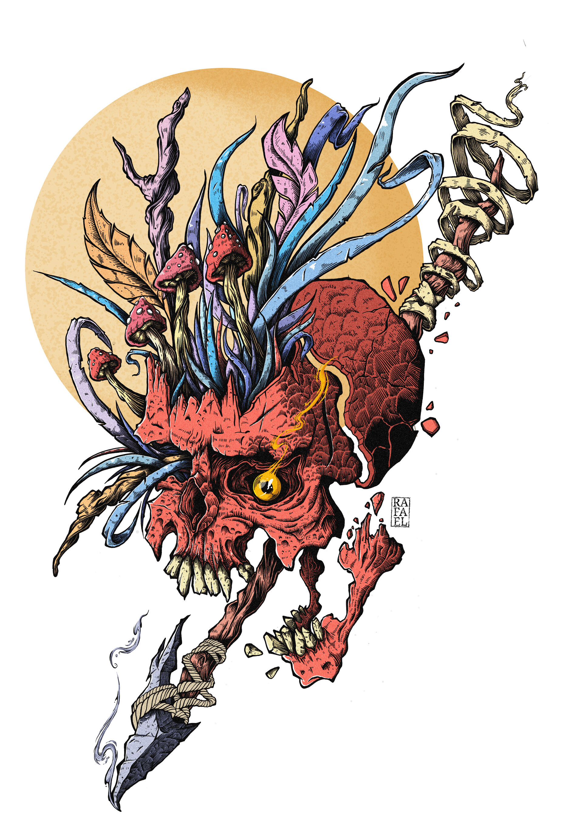 ArtStation - Broken Skull