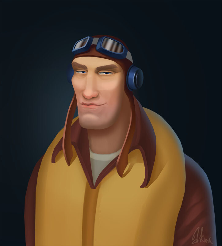 ArtStation - 2d-character Pilot