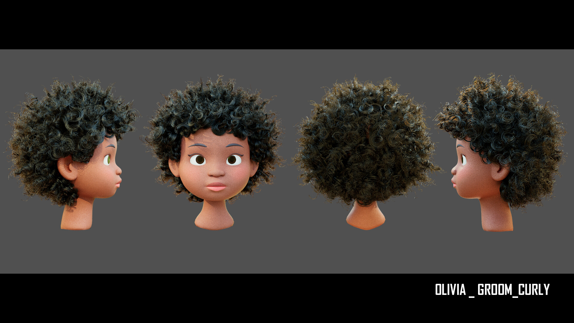 ArtStation - Character Hair Groom - Curly